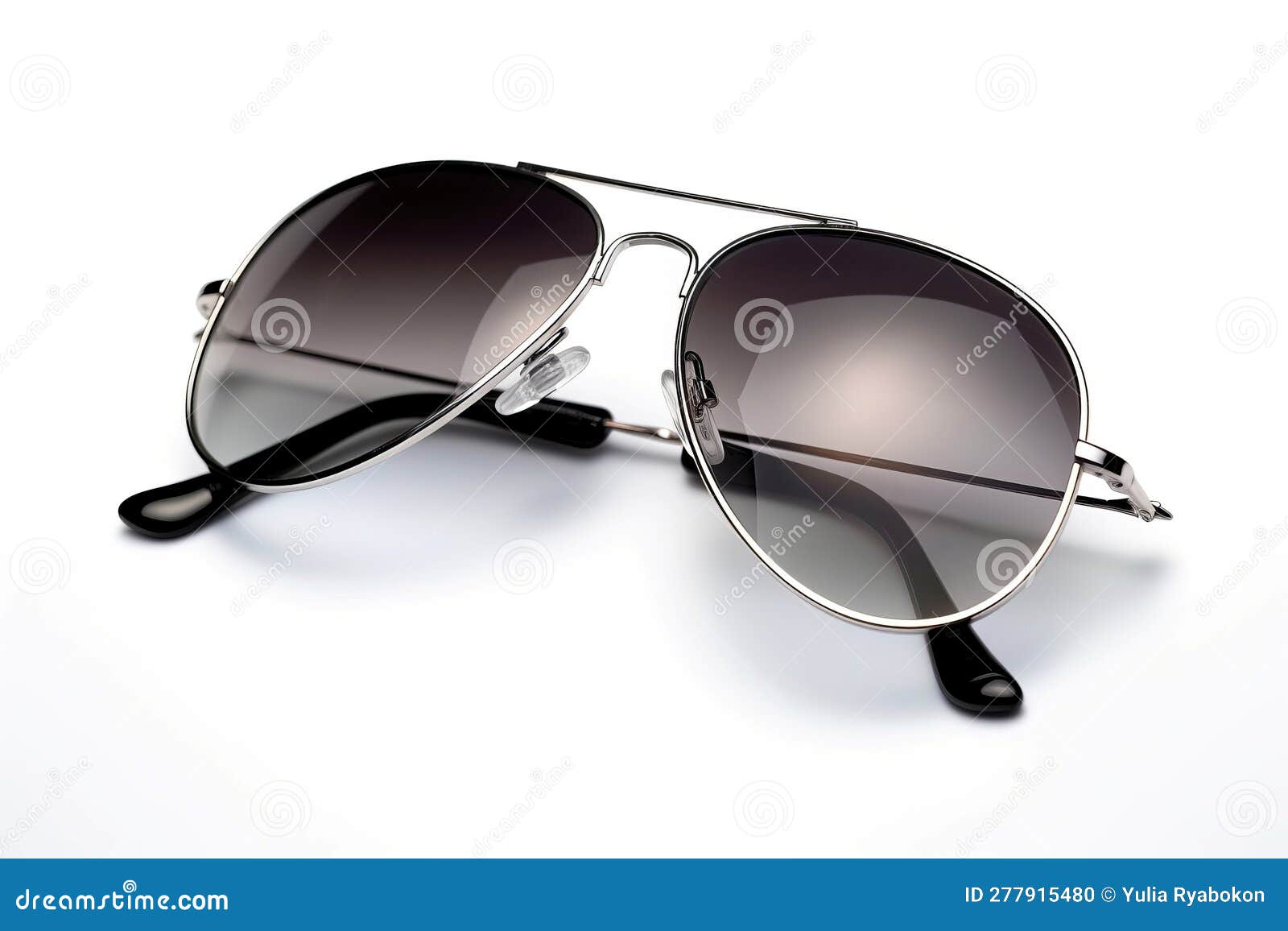 Stylish Aviator Black Sunglasses. Generate Ai Stock Illustration ...