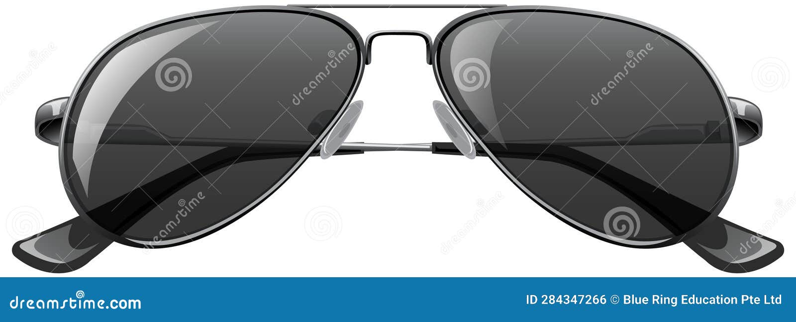 Stylish Aviator Glasses Vector Stock Vector - Illustration of ...