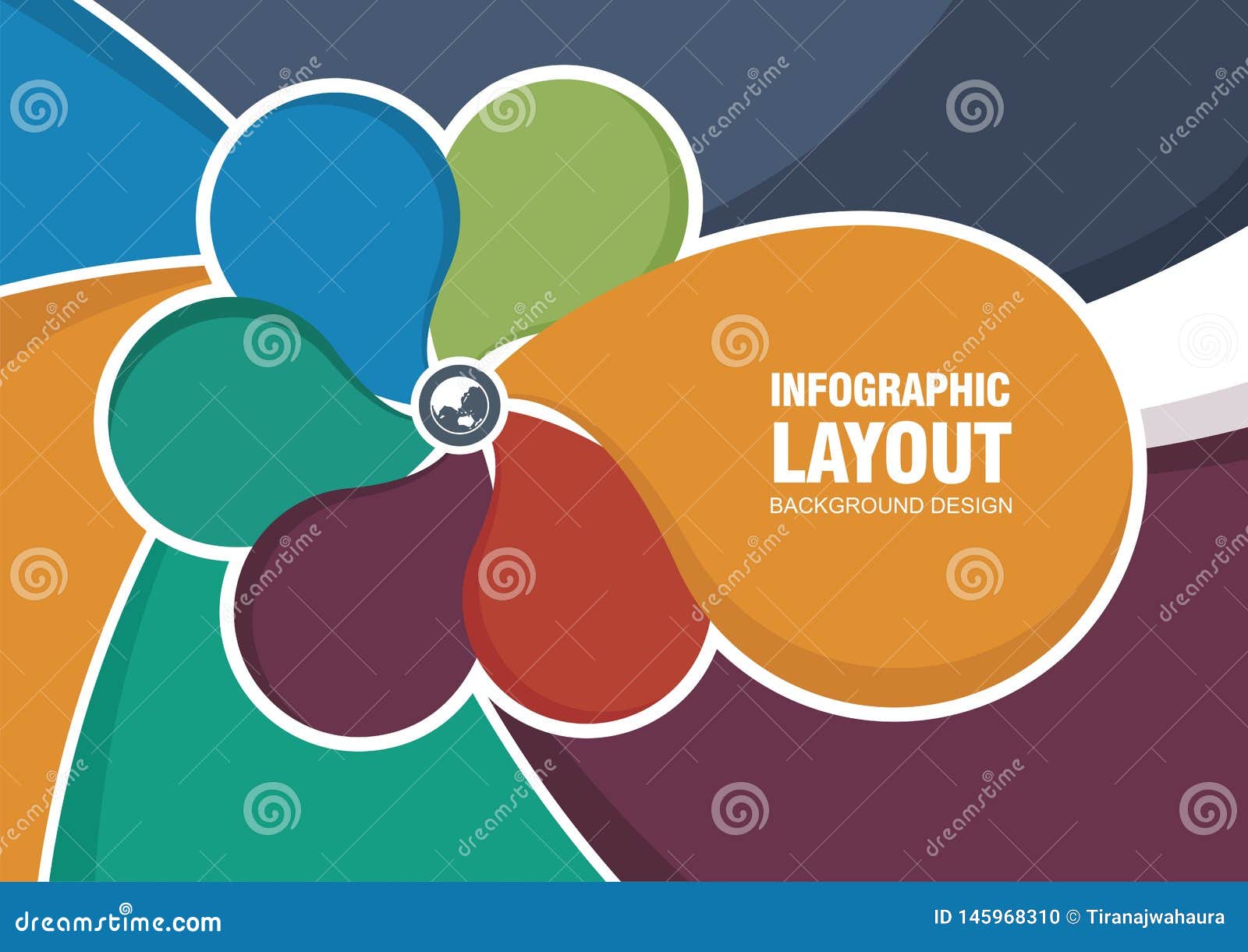 Stylish Background for Infographic or Work-flow Template Stock Vector ...
