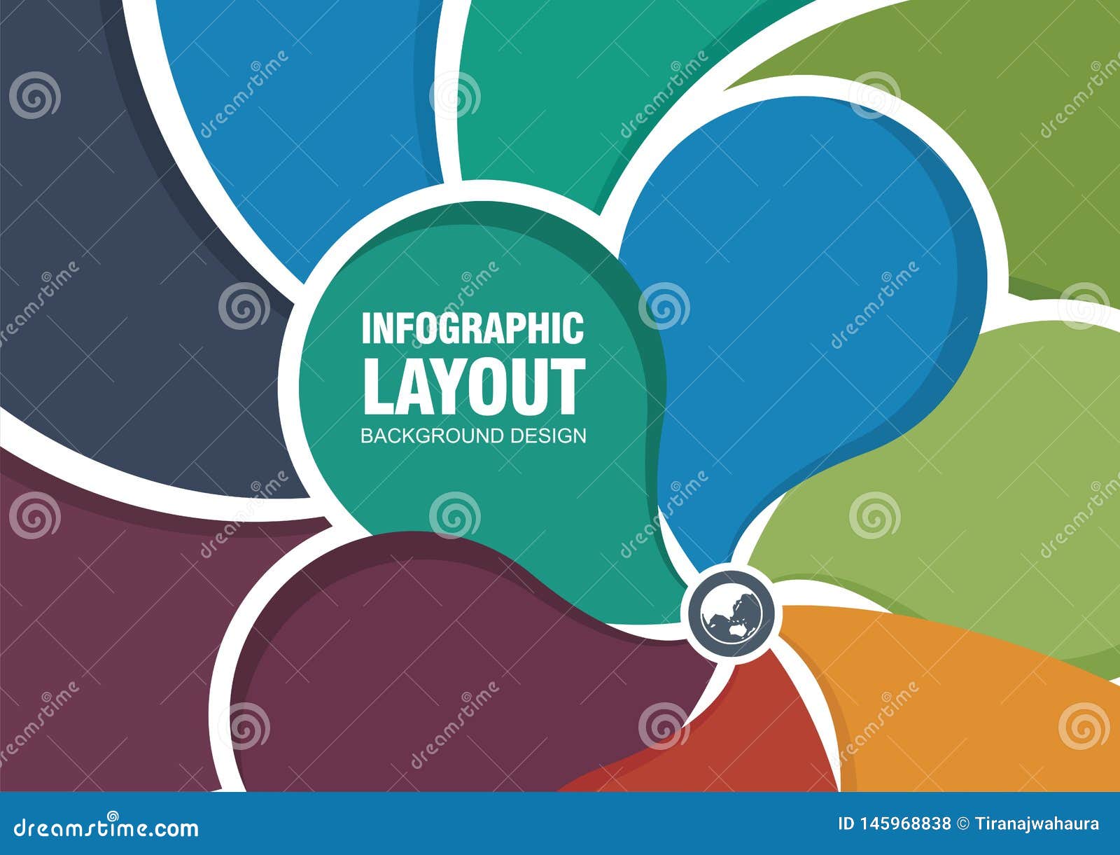 Stylish Background for Infographic or Work-flow Template Stock Vector ...