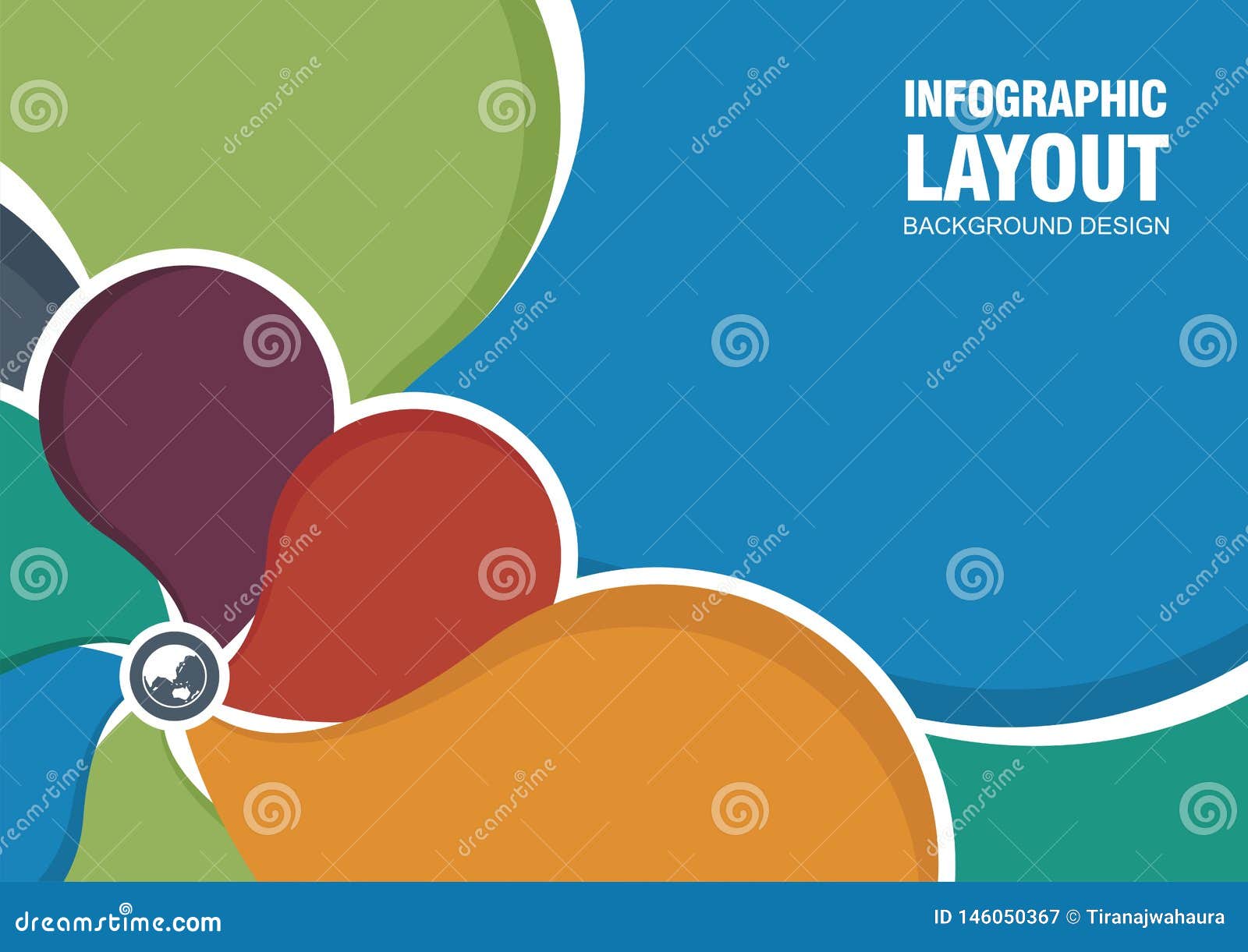 Stylish Background for Infographic or Work-flow Template Stock Vector ...