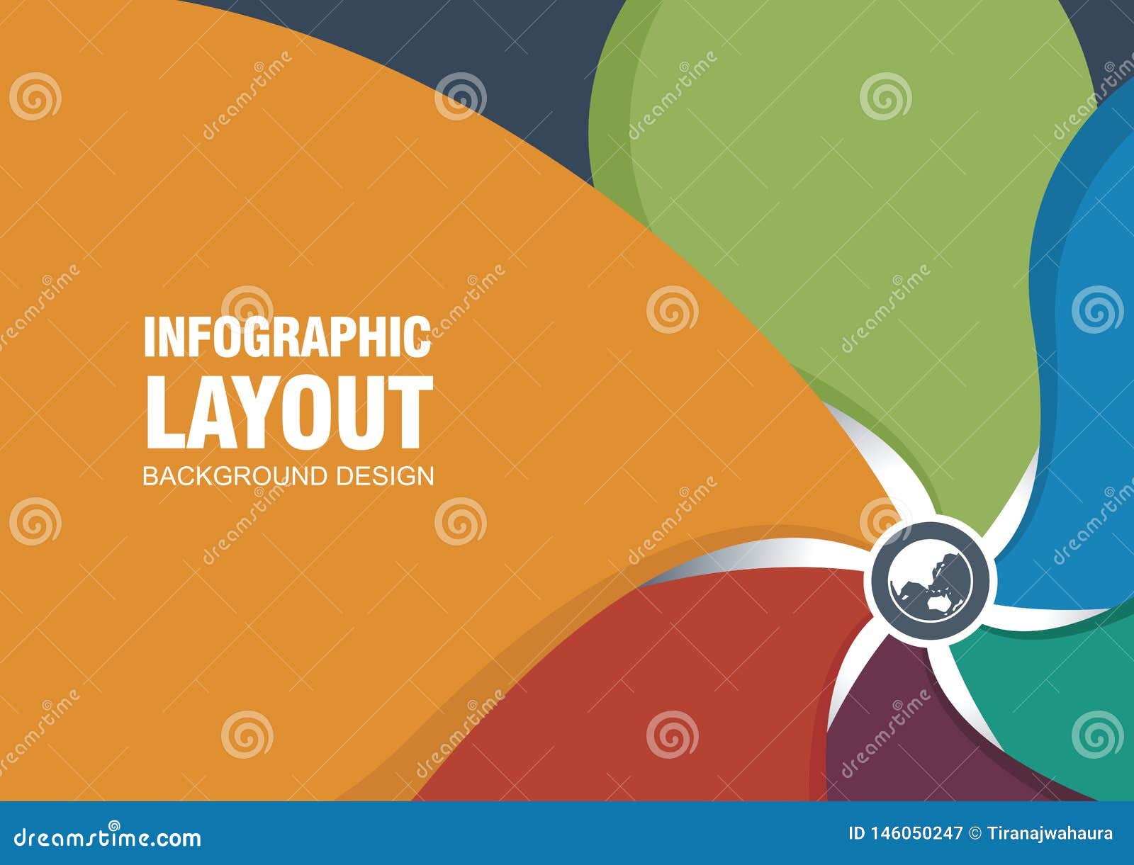 Stylish Background for Infographic or Work-flow Template Stock Vector ...