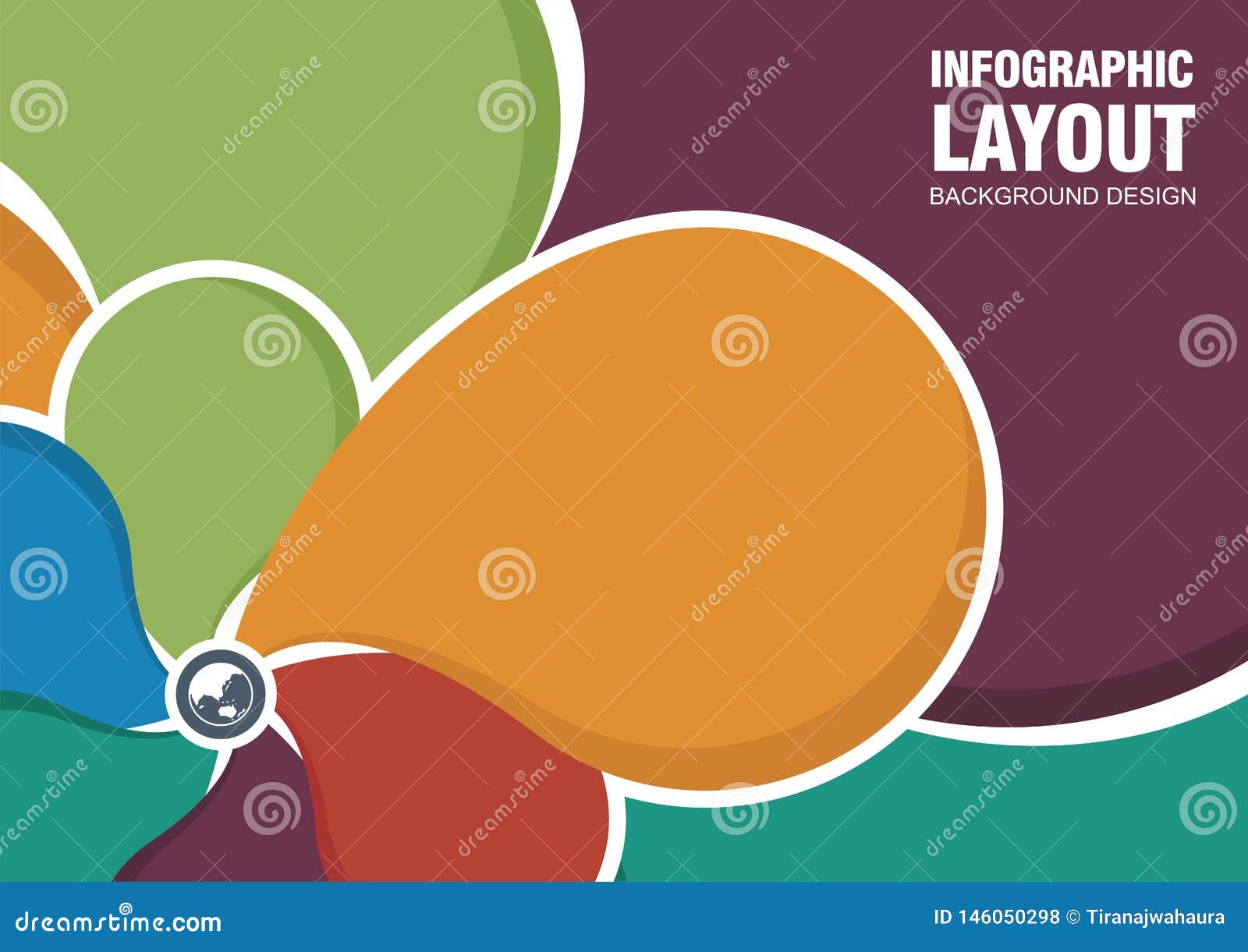 Stylish Background for Infographic or Work-flow Template Stock Vector ...