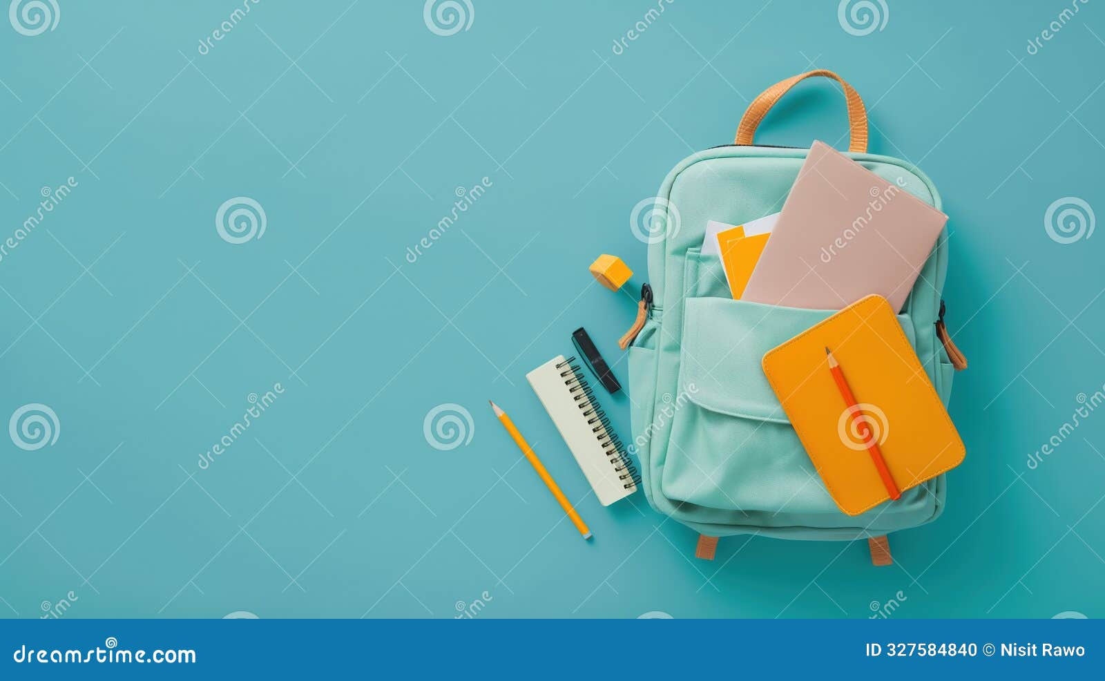 Stylish Backpack with Multiple Compartments and School Supplies ...