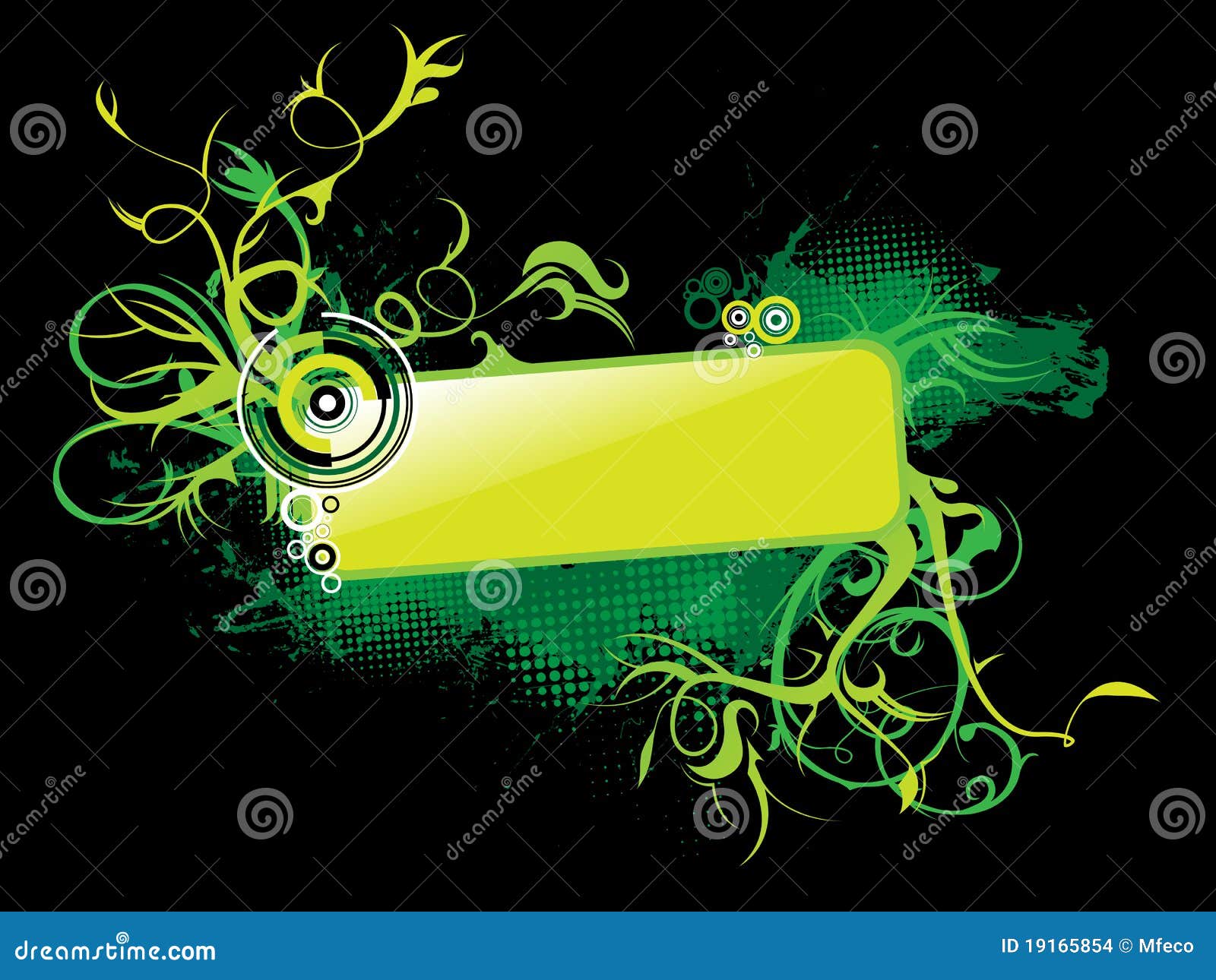 Stylish banner stock vector. Illustration of circle, text - 19165854