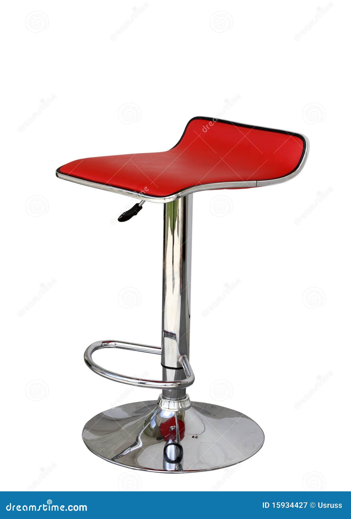 Stylish bar stool. stock image. Image of spinning, cafe - 15934427