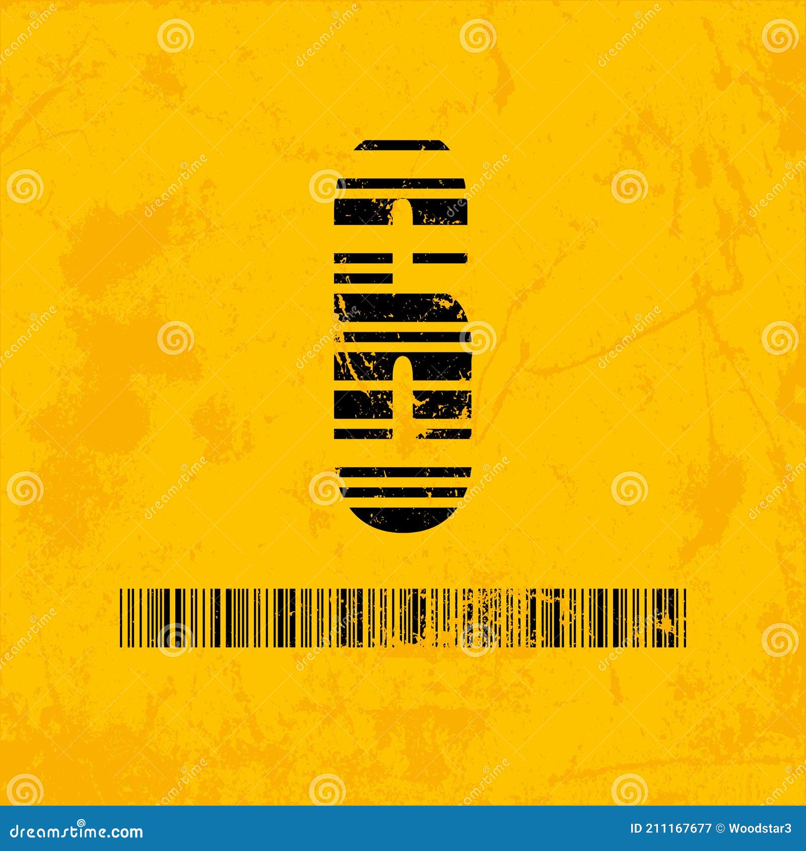 Stylish Barcode Typeface Font. Stripped Letters Of Barcode Scanning ...