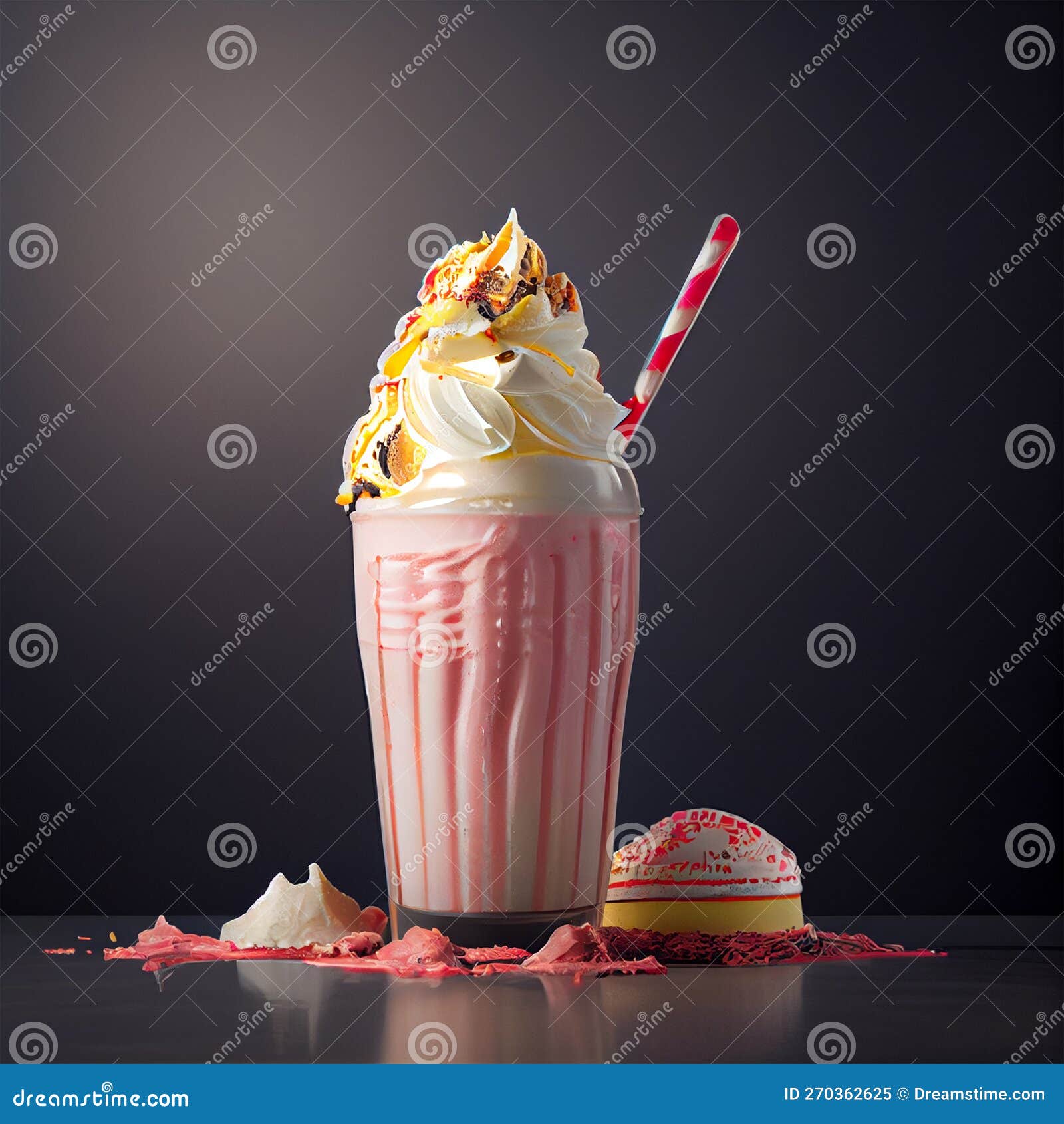 Stylish Beautiful Fruity Milkshake, Chocolate Drop Splashes - AI ...