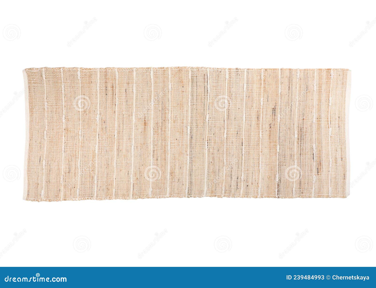 Stylish Beige Rug Isolated on White, Top View. Interior Accessory Stock ...
