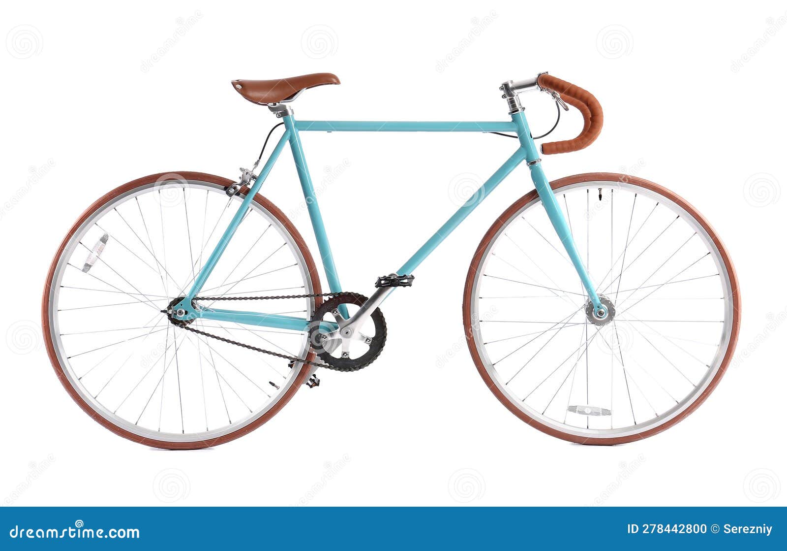 Stylish Bicycle on White Background Stock Photo - Image of bike, sporty ...