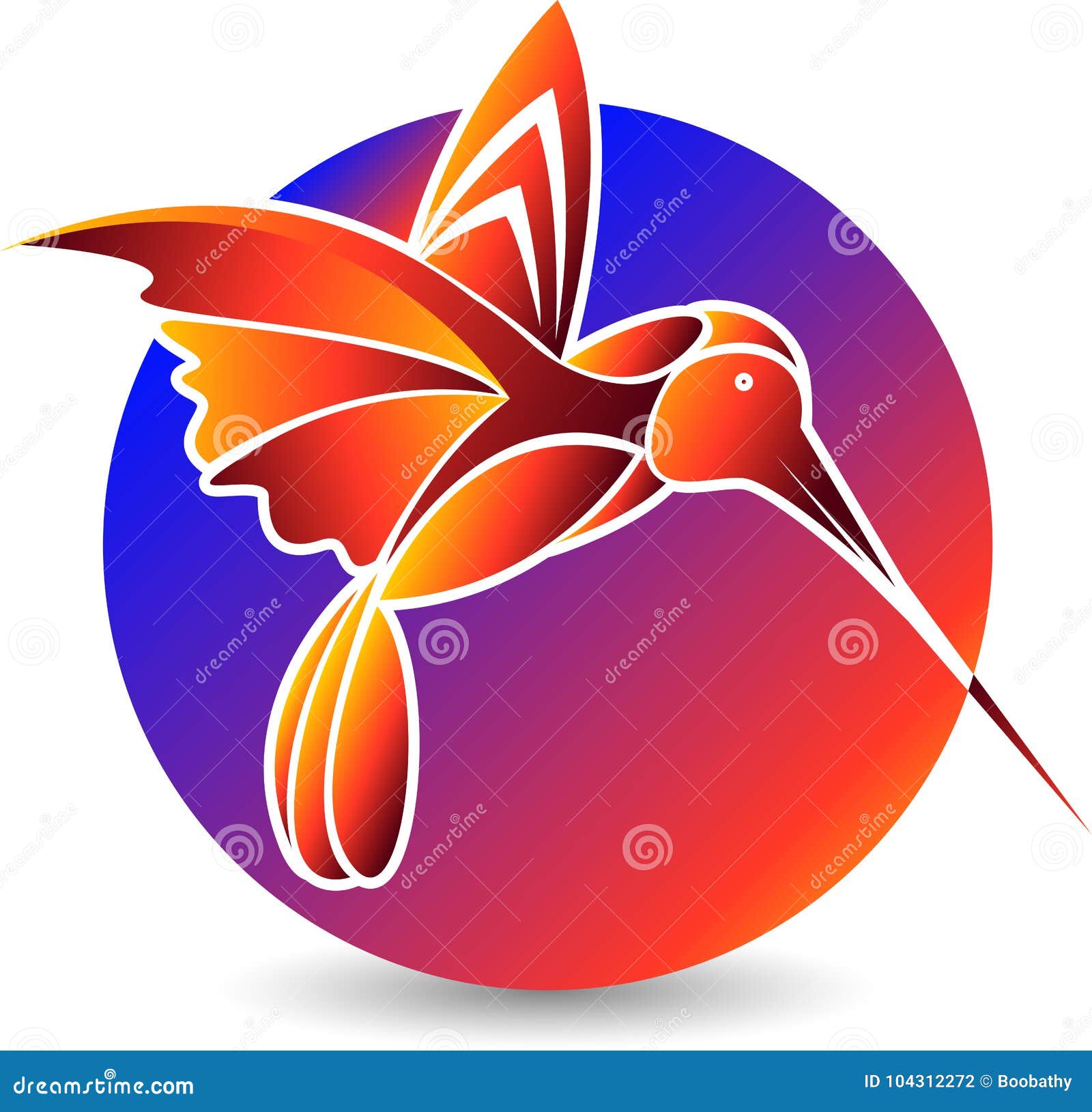 Stylish bird logo stock vector. Illustration of fisher - 104312272