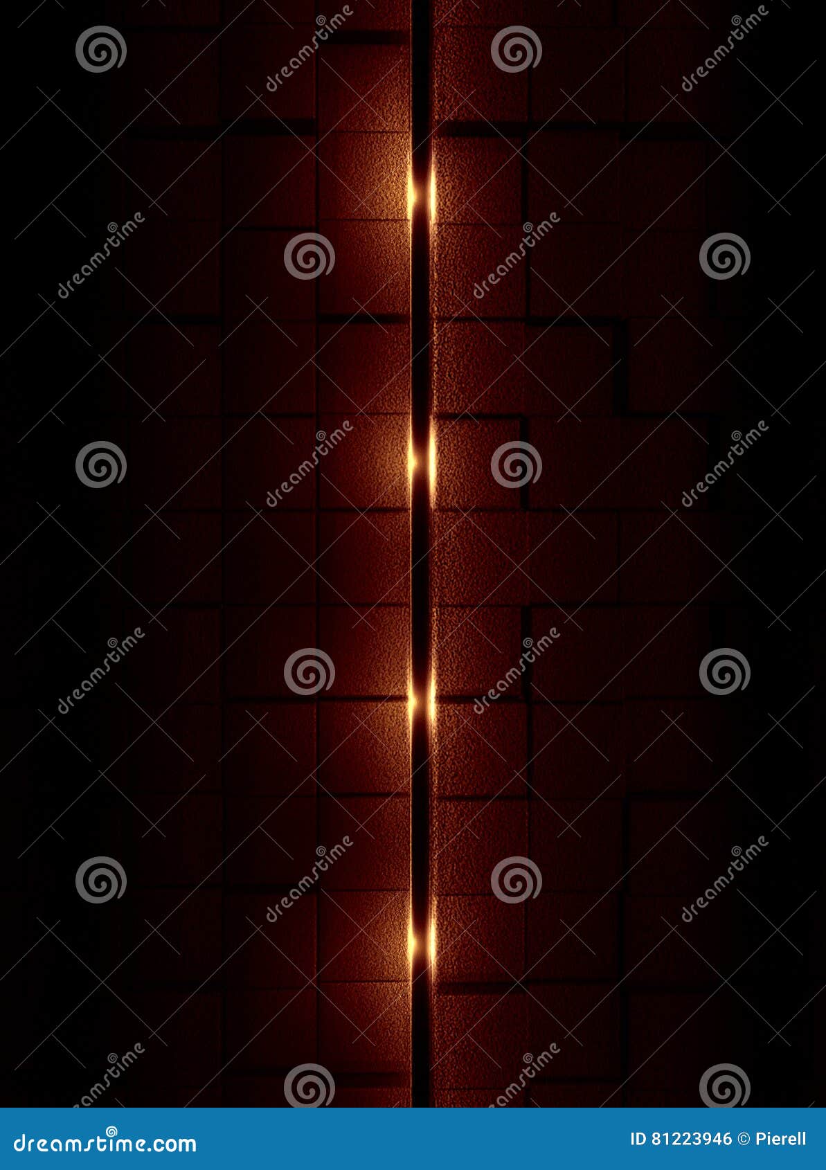 Stylish Black Background and Illuminated Showcase Stock Photo - Image ...