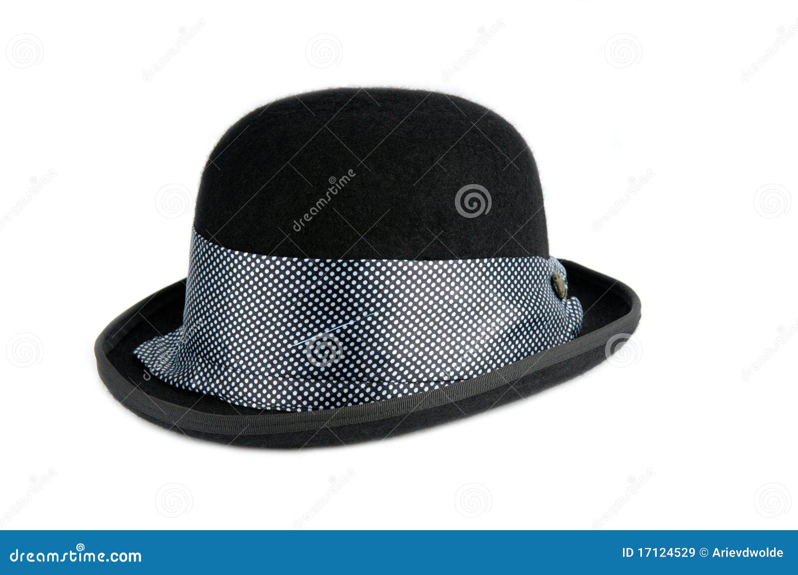Stylish black bowler stock image. Image of style, classic - 17124529