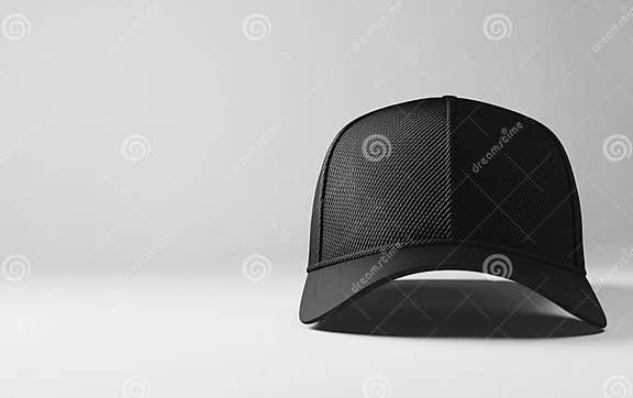 Stylish Black Mesh Cap Displayed on a Light Background Emphasizing Its ...