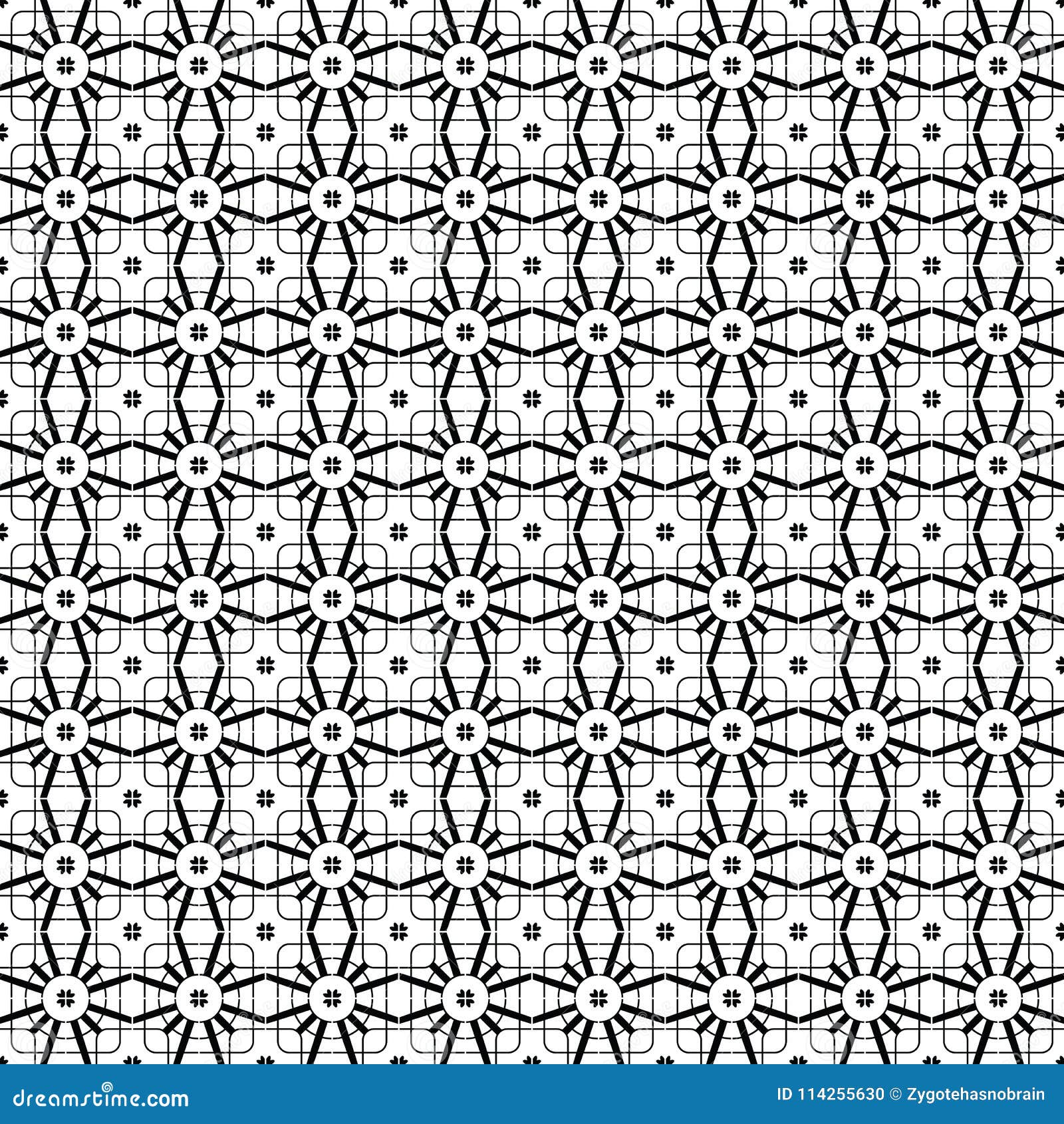 Stylish Black and White Monochrome Geometric Graphic Pattern Stock ...