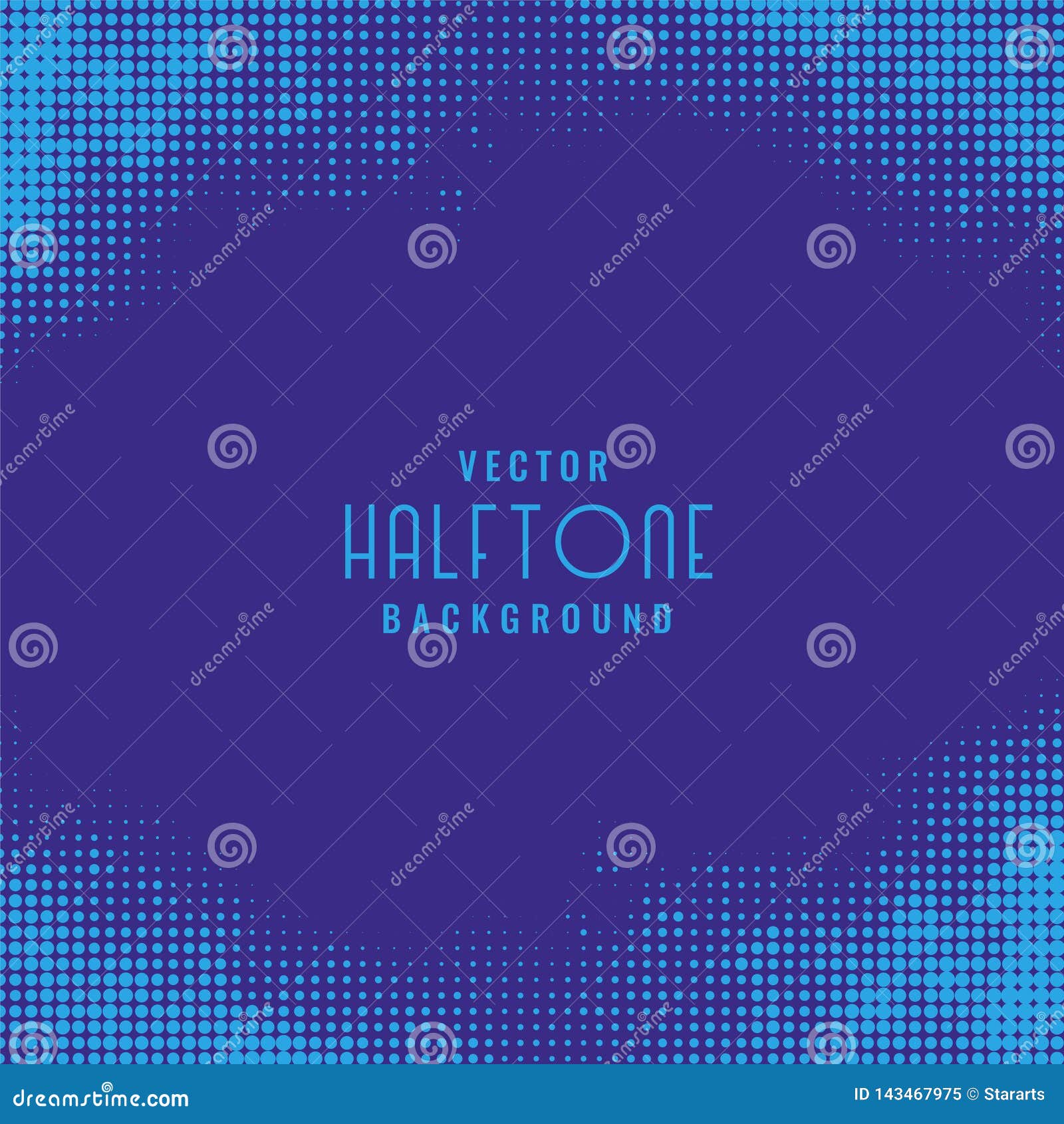 Stylish Blue Halftone Pattern Texture Background Stock Vector ...