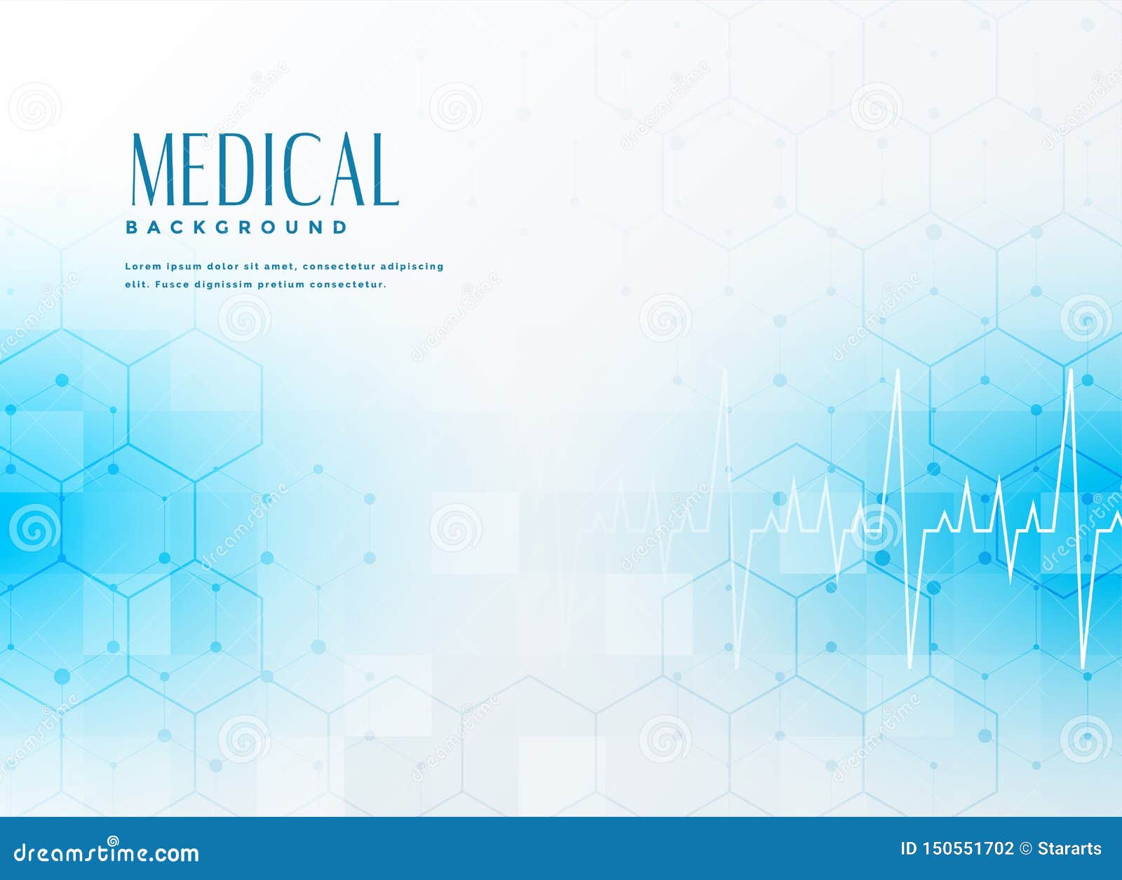Stylish Blue Medical Concept Background Stock Vector - Illustration of ...