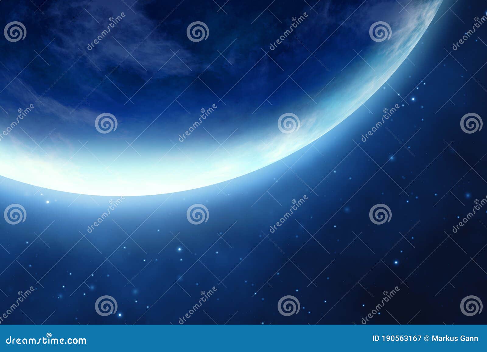 Stylish Blue Planet Background Stock Illustration - Illustration of ...