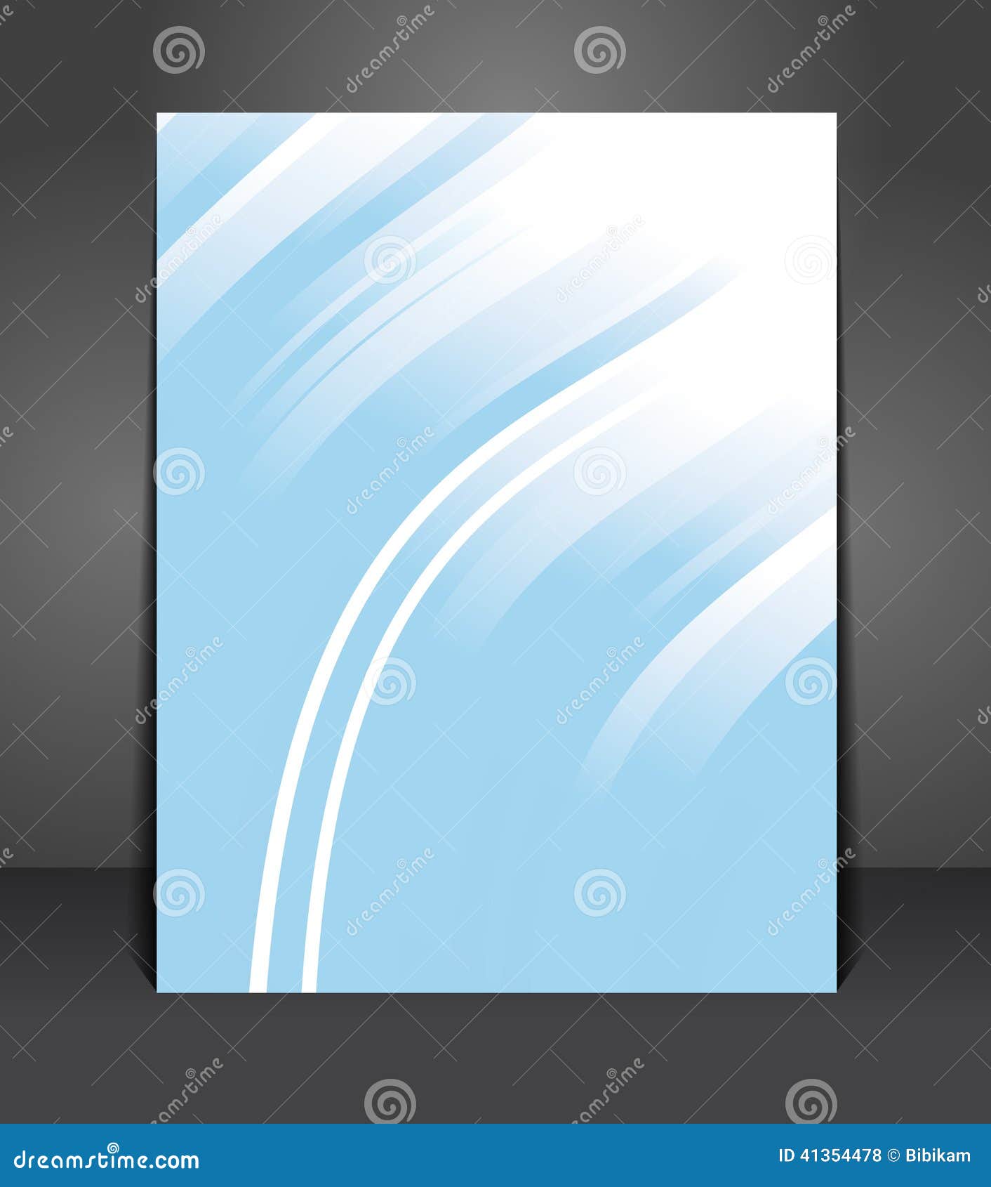 Stylish Blue Presentation of Business Poster with Stripes Stock Vector ...