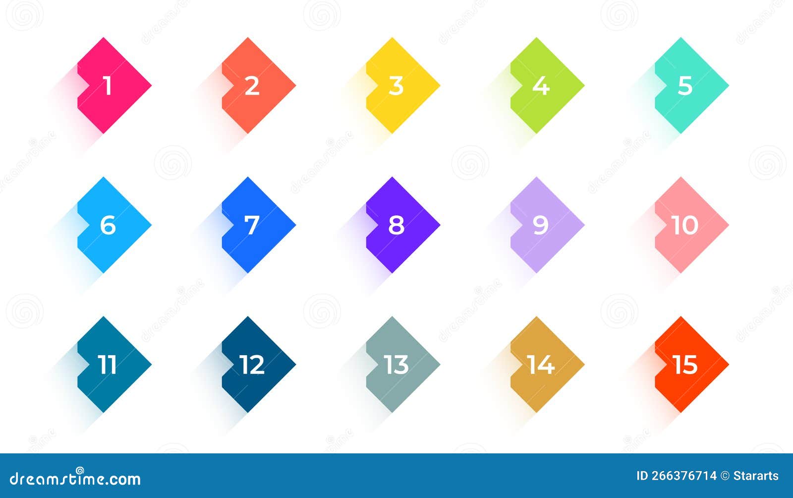 Stylish Bullet Points Infographic Symbols in Pack Stock Vector ...