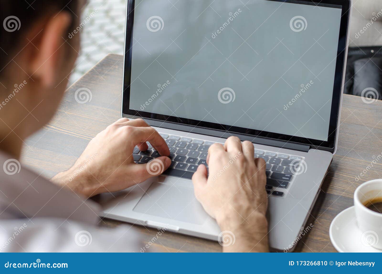 Stylish Business Man Working on a Laptop. Stock Photo - Image of beauty ...
