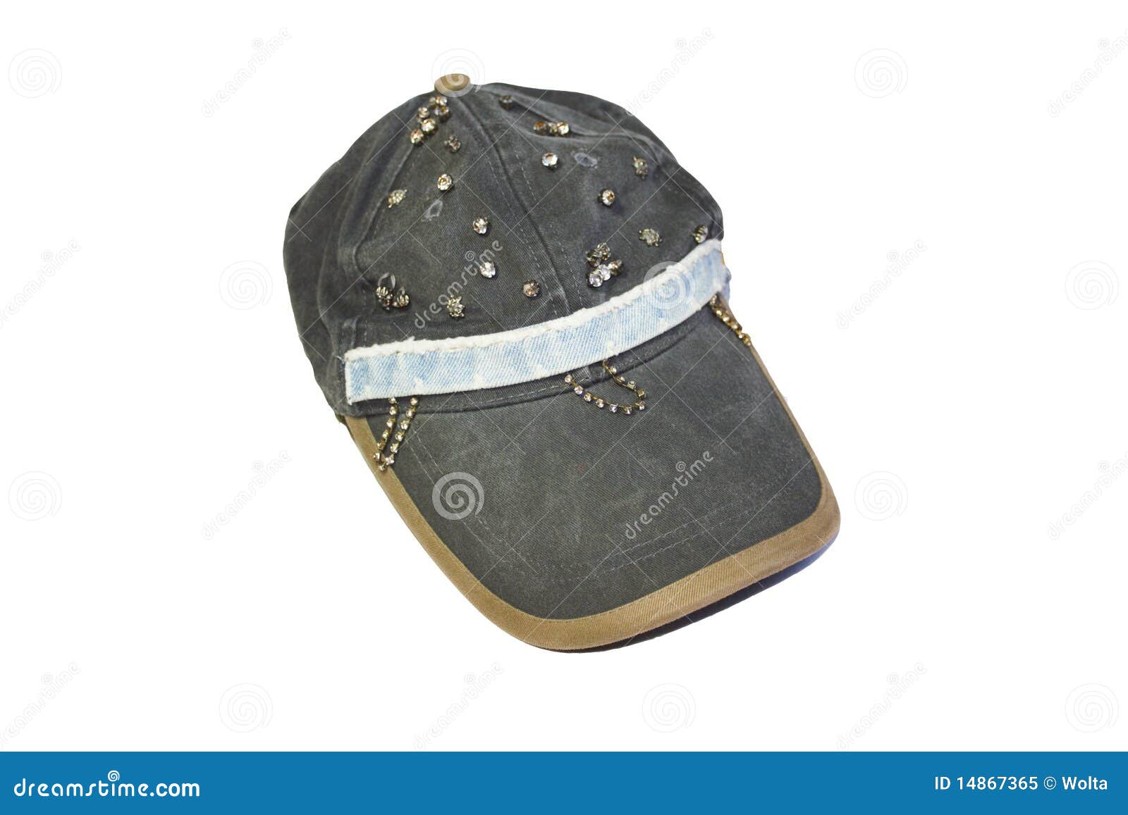 Stylish cap on white stock image. Image of cloth, protection - 14867365