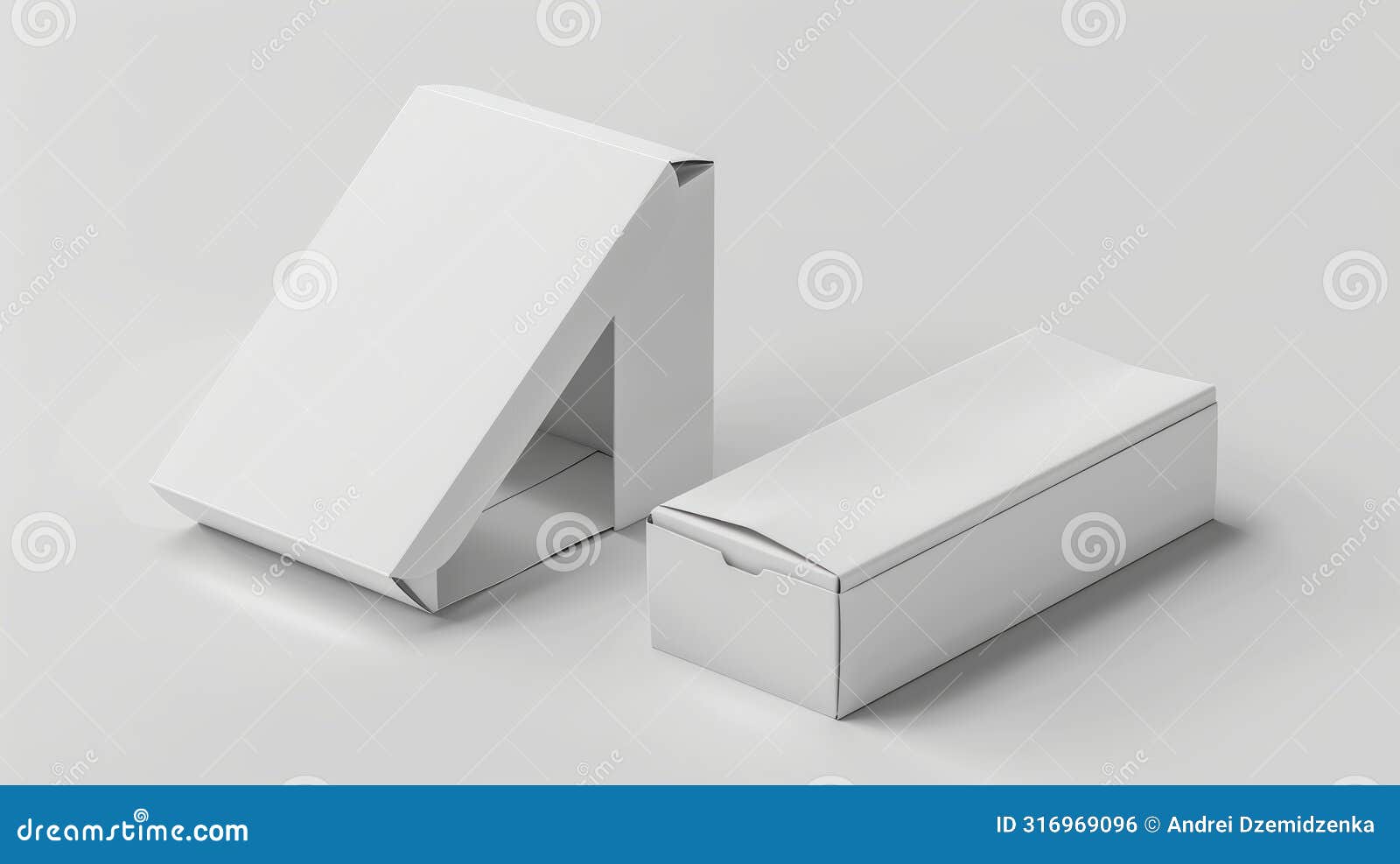 Stylish Cardboard Pill Box Mockup with Angle View. Isolated Rectangular ...