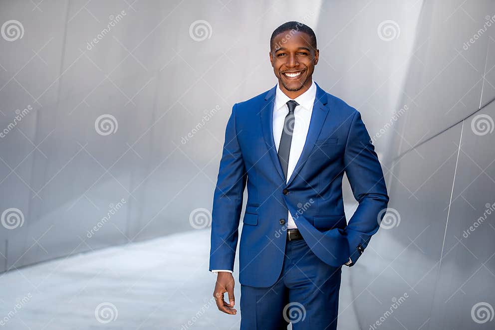 Stylish Chic Modern Style Business Suit Executive African American