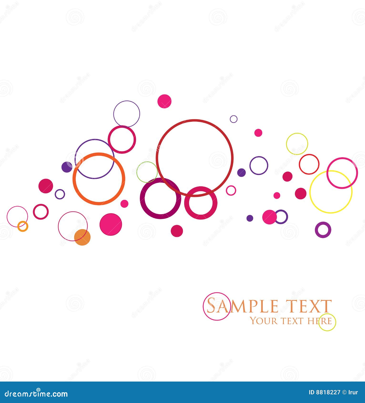 Stylish circles stock illustration. Illustration of artwork - 8818227