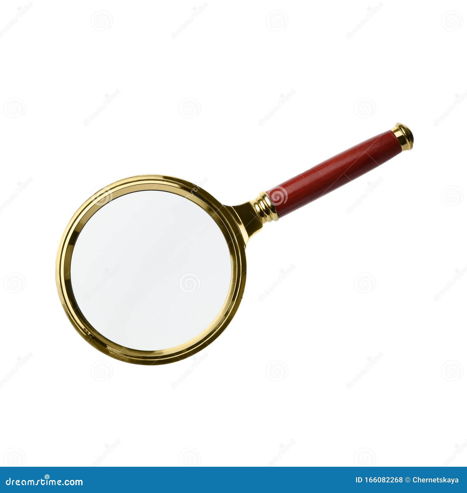 Stylish Classic Magnifying Glass Isolated Stock Photo - Image of lupe ...