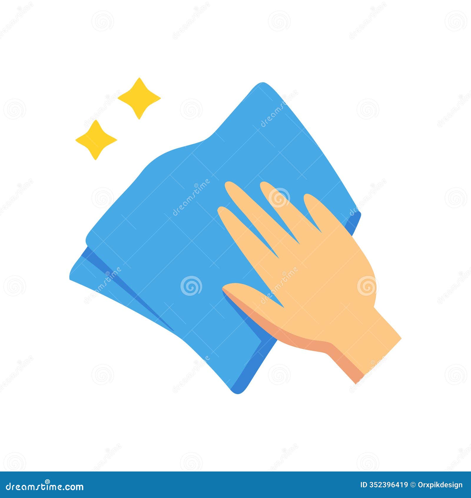 Stylish Cleaning Rag Graphic for Effective Cleaning Stock Illustration ...