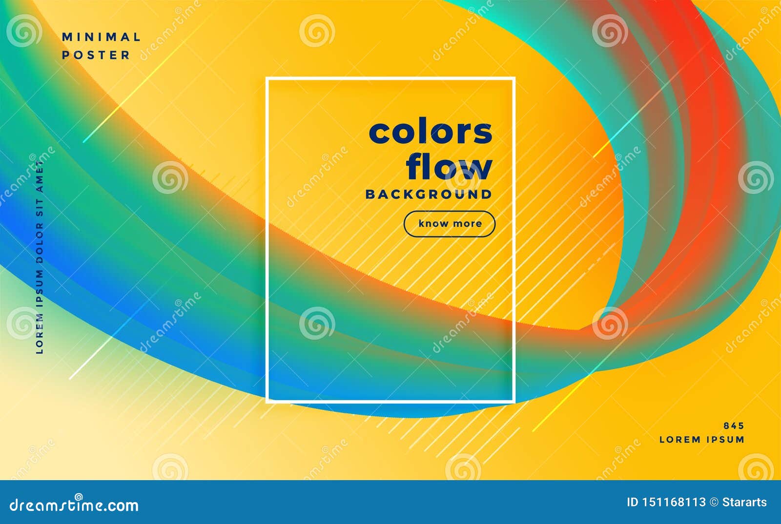 Stylish Colors Flow Abstract Banner Design Stock Vector - Illustration ...