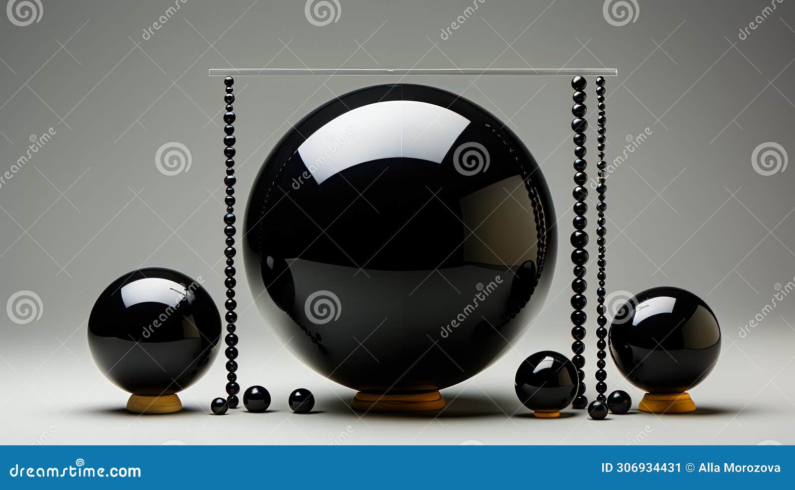 A Stylish Composition Featuring Spherical Balls Stock Illustration ...