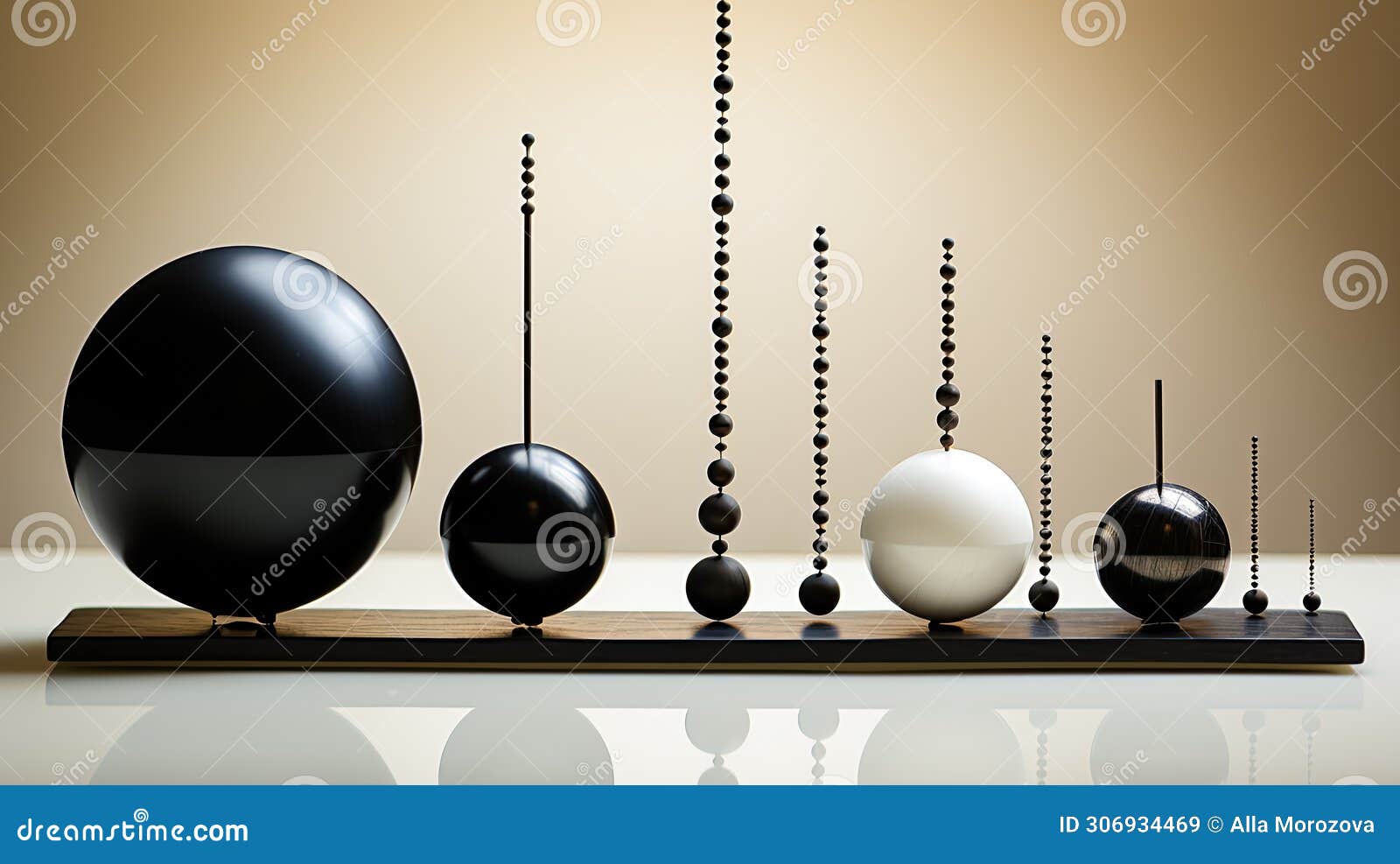 A Stylish Composition Featuring Spherical Balls Stock Illustration ...