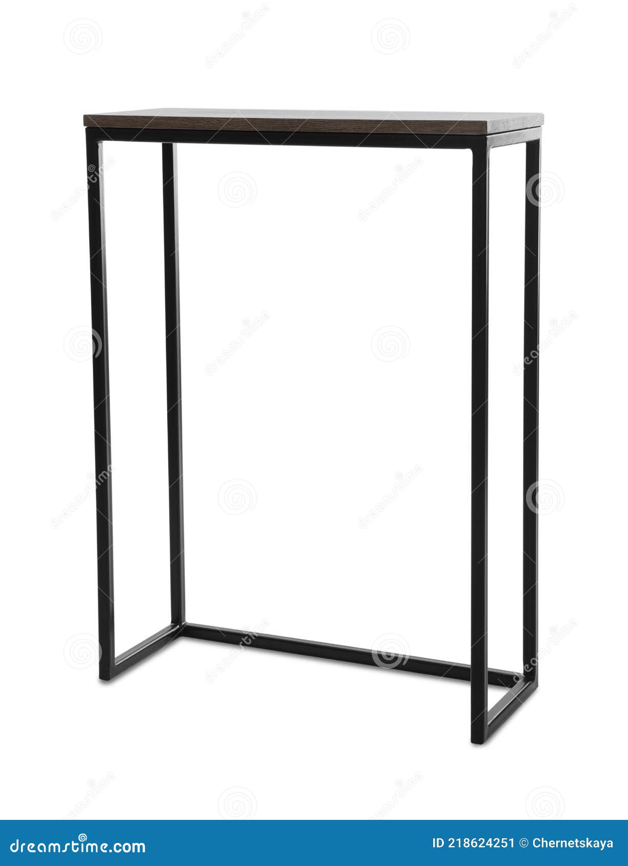 Stylish Console Table on White Background. Interior Element Stock Image ...
