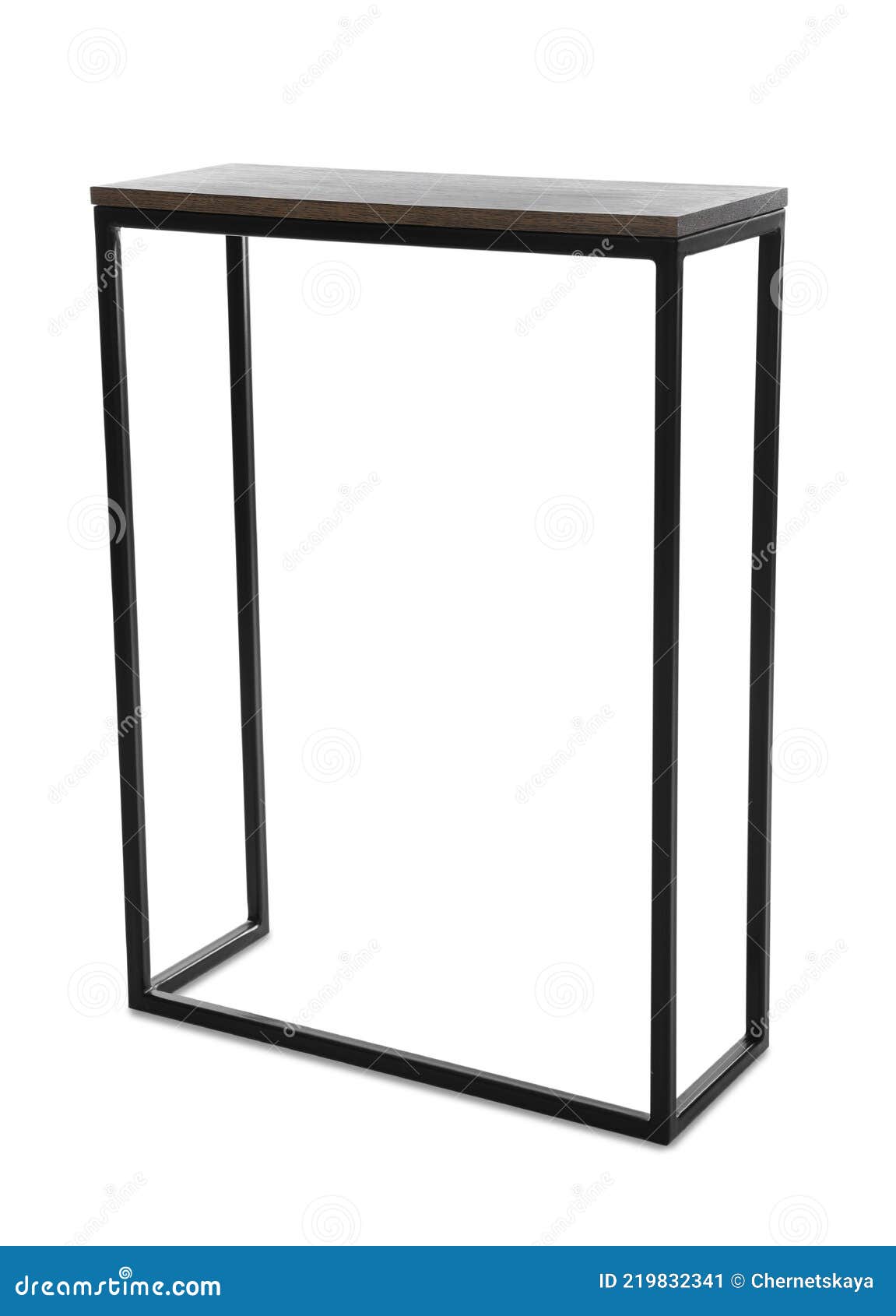 Stylish Console Table on White Background. Interior Element Stock Image ...