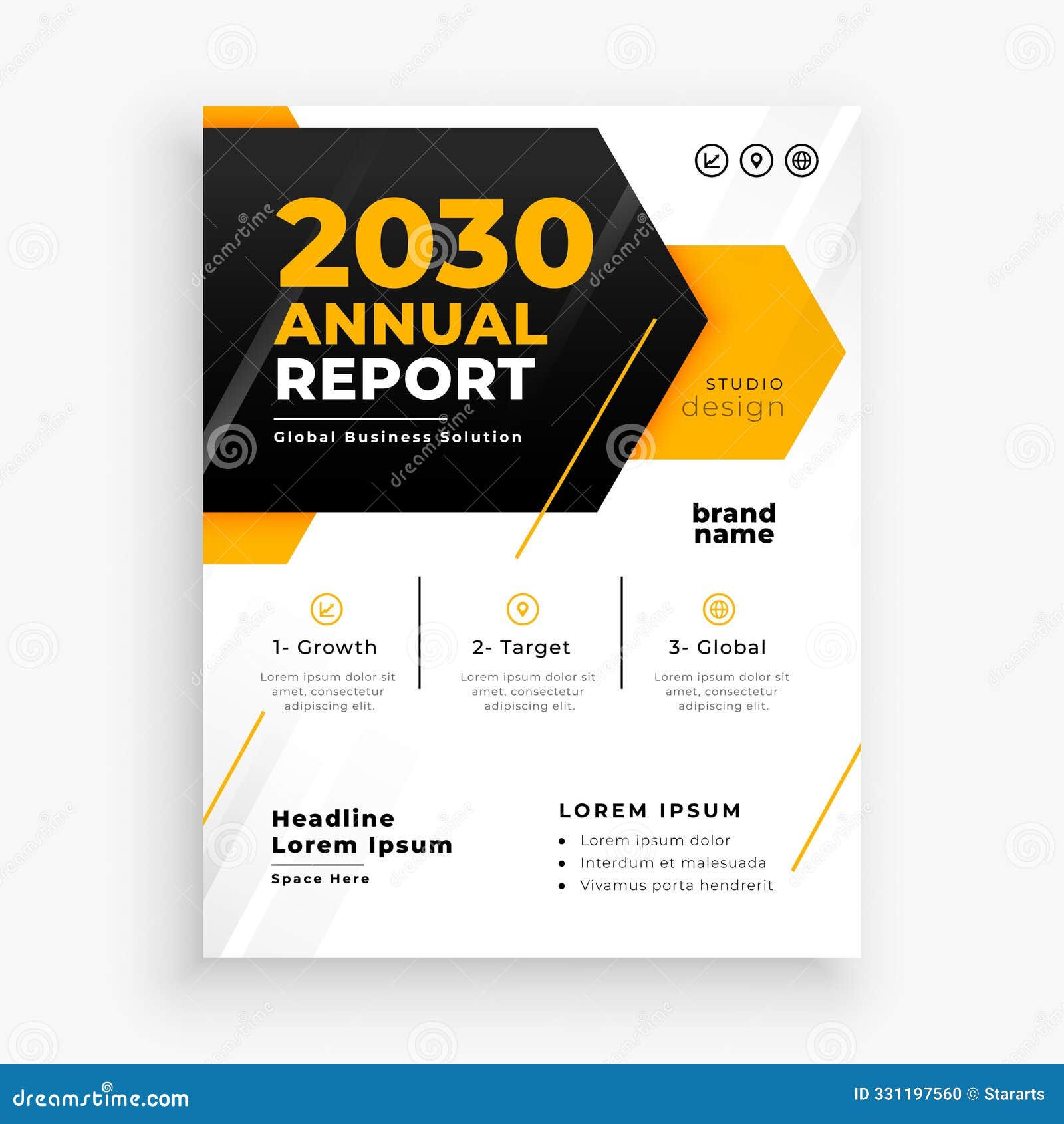 Stylish Corporate Annual Report Leaflet a Professional Document or Page ...