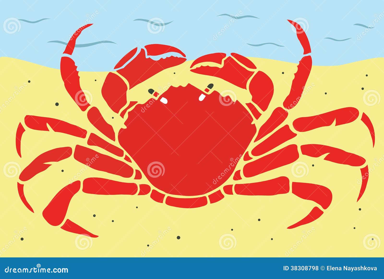 Sand Crab Stock Illustrations – 2,985 Sand Crab Stock Illustrations ...