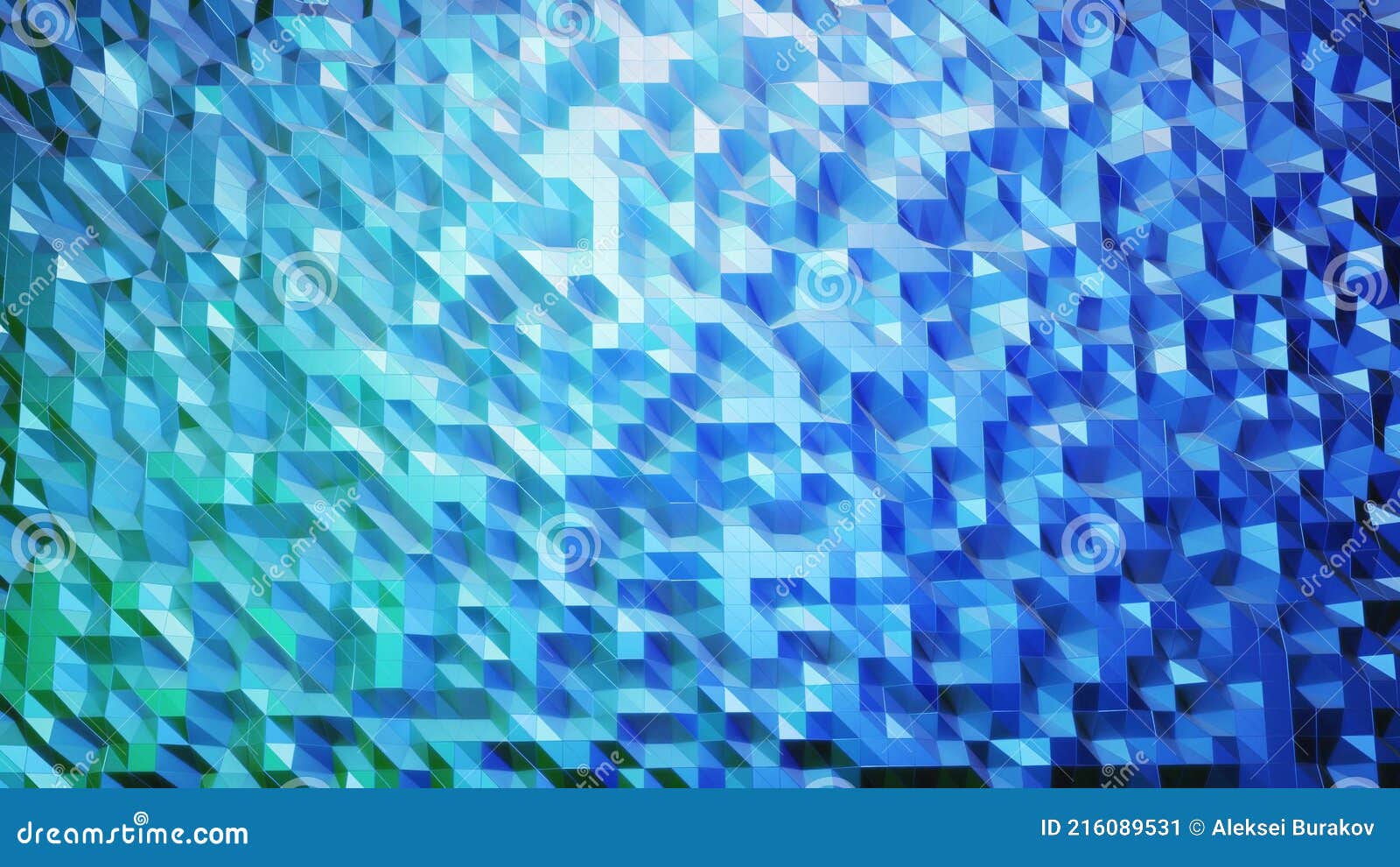Stylish Creative Abstract Low Poly Background. Abstract Waves on Glossy ...