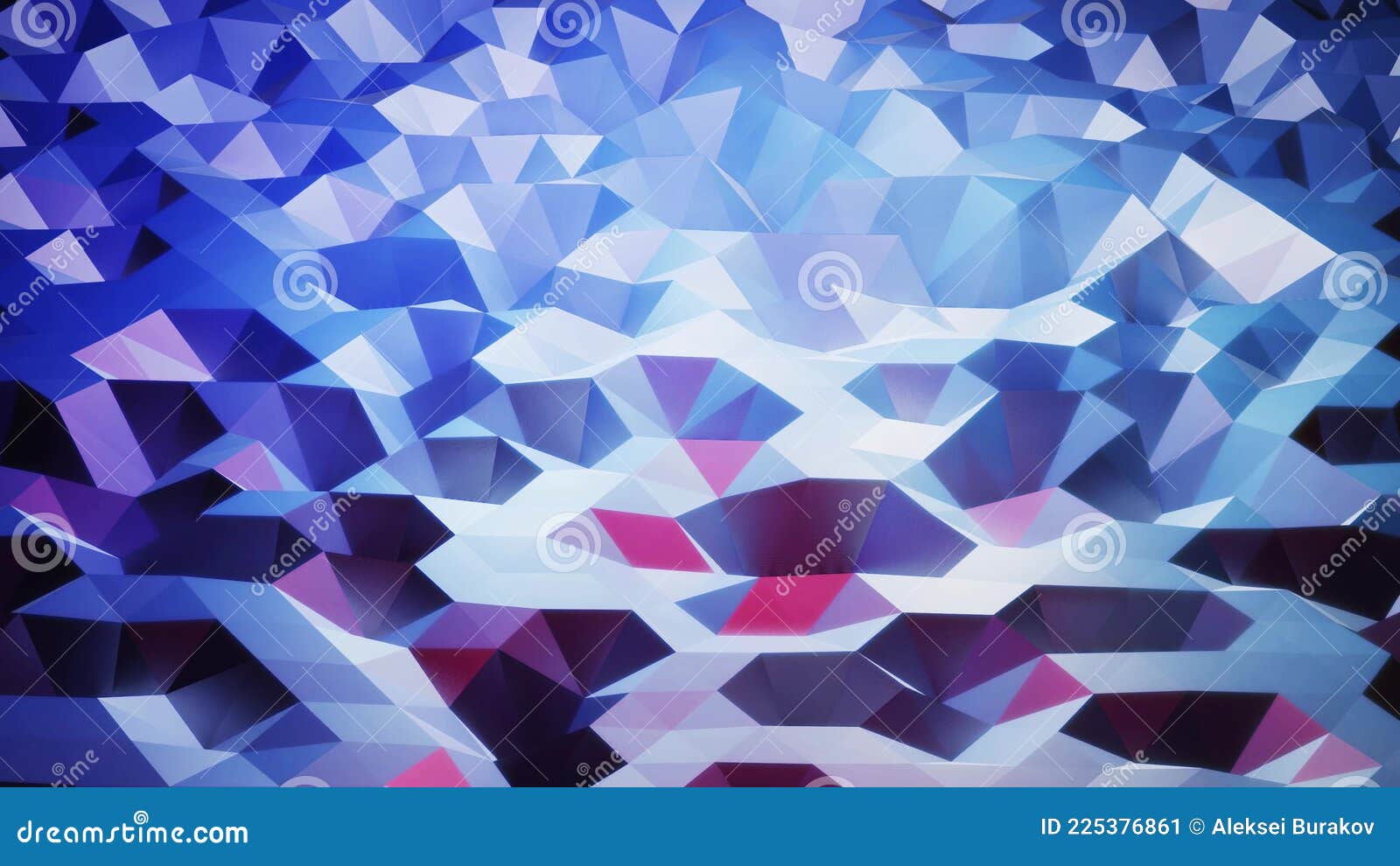 Stylish Creative Abstract Low Poly Background. Abstract Waves on Glossy ...