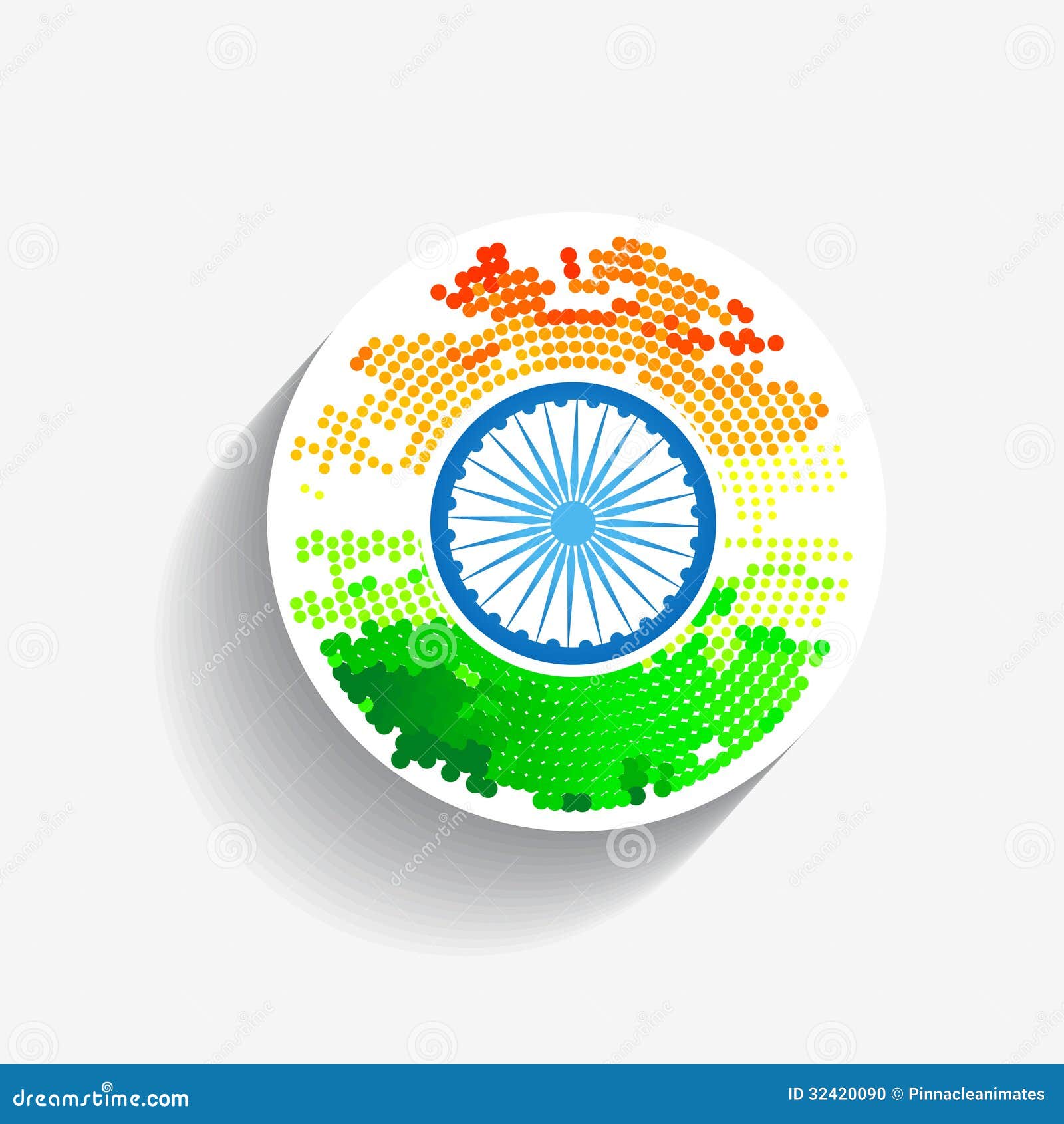Stylish Creative Indian Flag Stock Vector - Illustration of august ...
