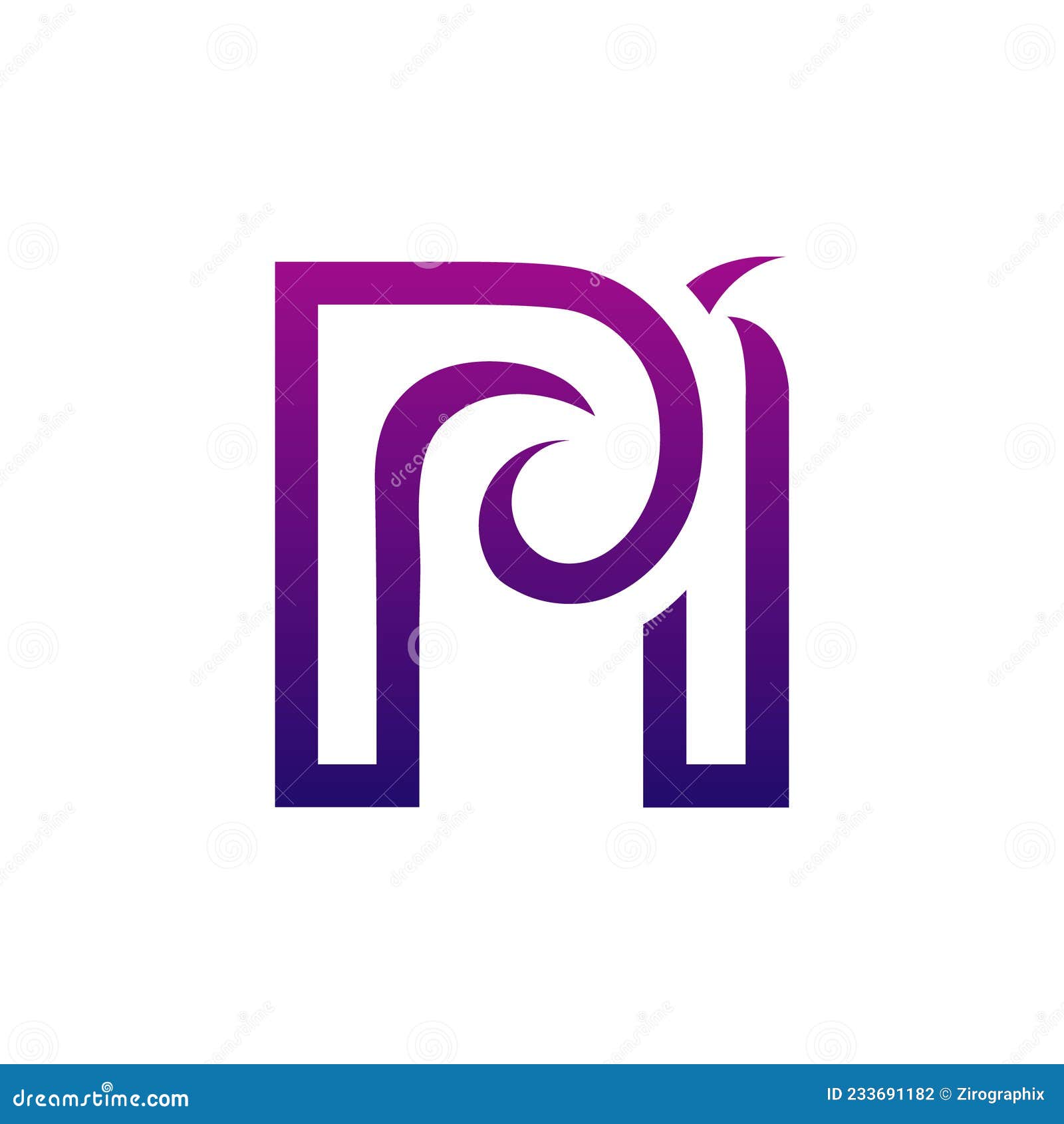 Stylish Creative PI Logo Icon Design Stock Vector - Illustration of ...