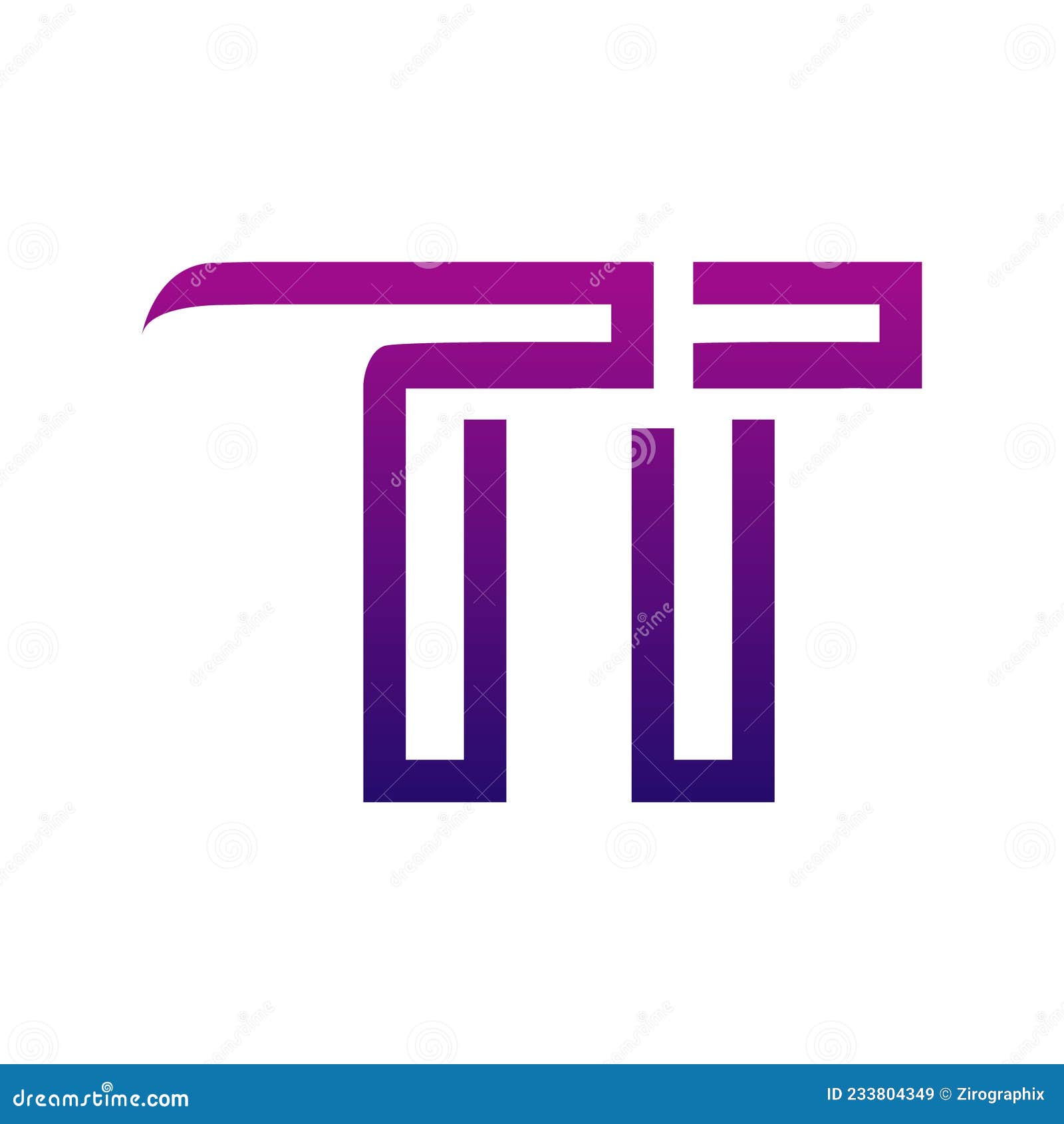 Stylish Creative TT Logo Icon Design Stock Vector - Illustration of ...