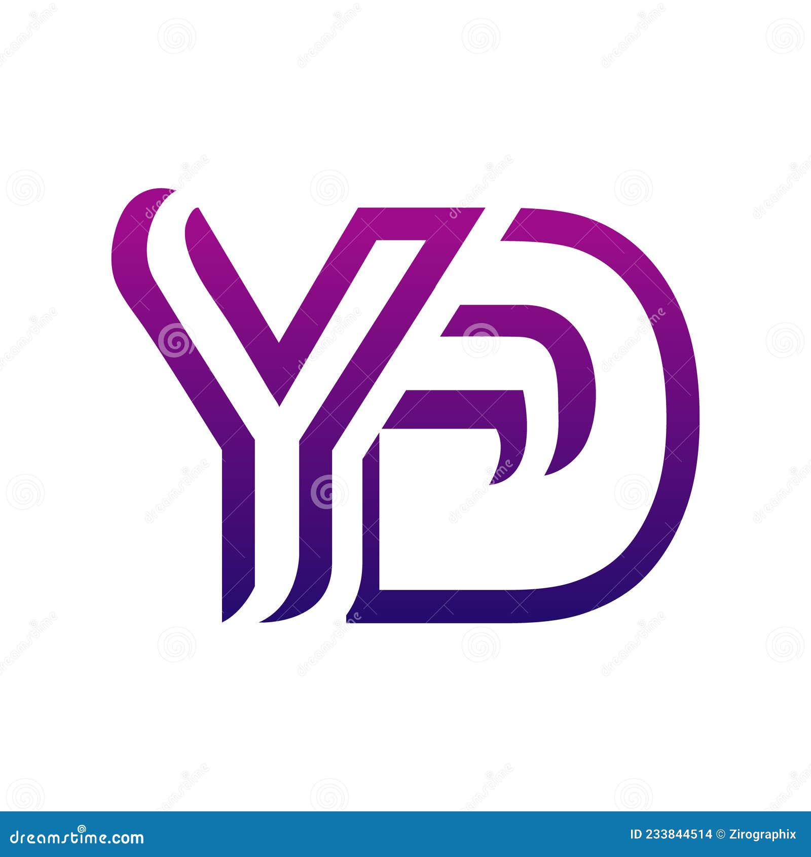 Stylish Creative YD Logo Icon Design Stock Vector - Illustration of ...