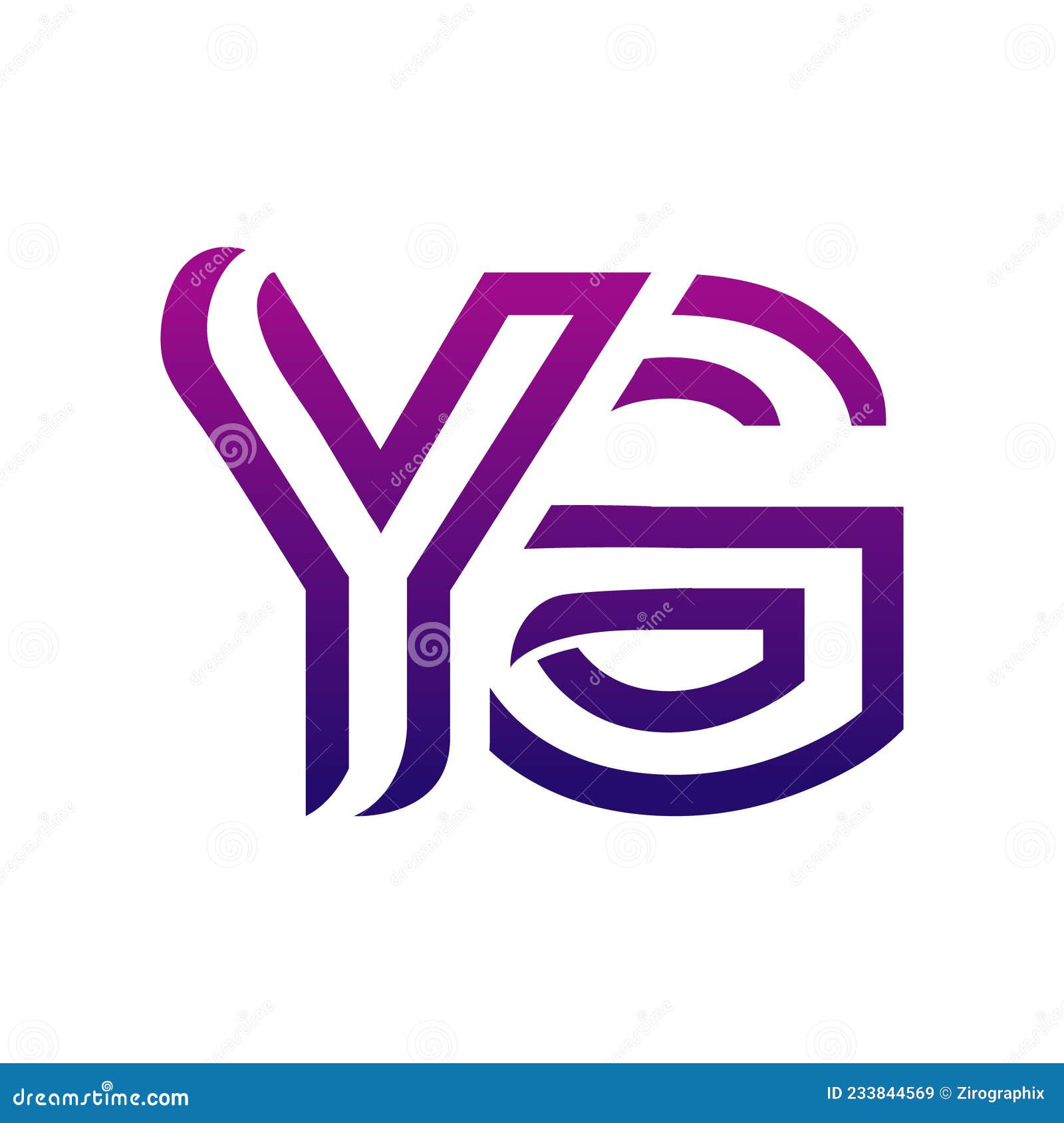Stylish Creative YG Logo Icon Design Stock Vector - Illustration of ...