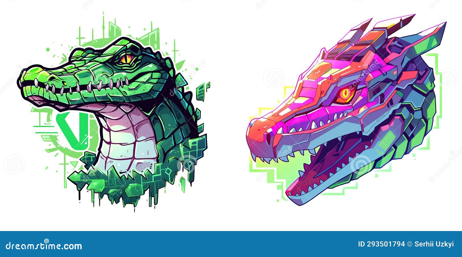 Stylish Cyberpunk Bat In 2D Logo Style AI Generated Royalty-Free Stock ...