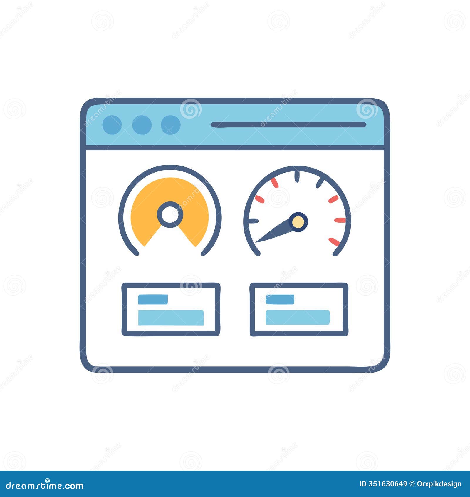 Stylish Dashboard Icon stock illustration. Illustration of solution ...