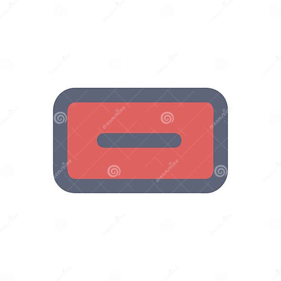 Stylish Delete Key Icon stock illustration. Illustration of connection ...