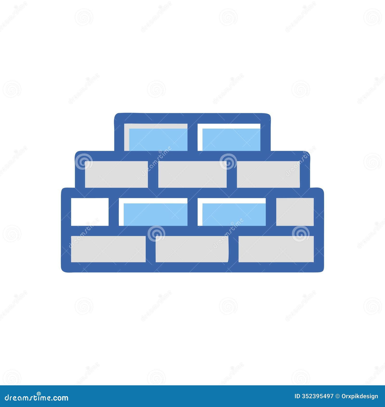 Stylish Brick Graphic Design Stock Illustration - Illustration of flat ...