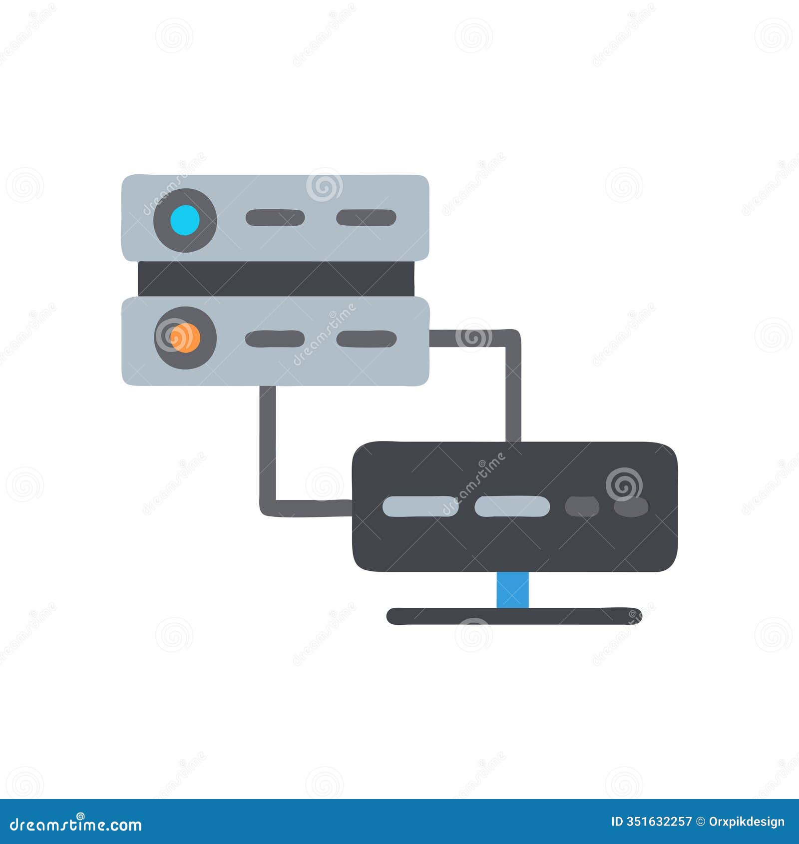 Proxy Server Linear Icon. Modern Outline Proxy Server Logo Conce ...